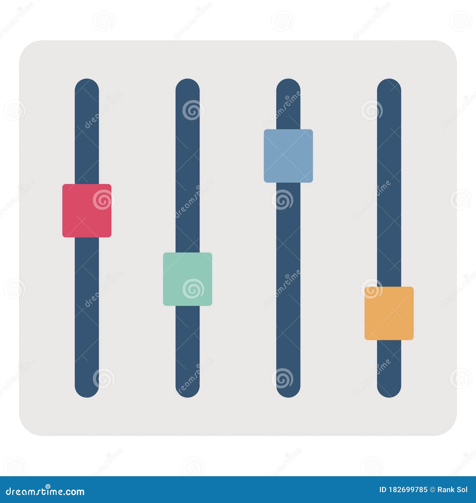 Adjust Volume, Buttons Line Style Vector Icon Which Can Easily Modify ...