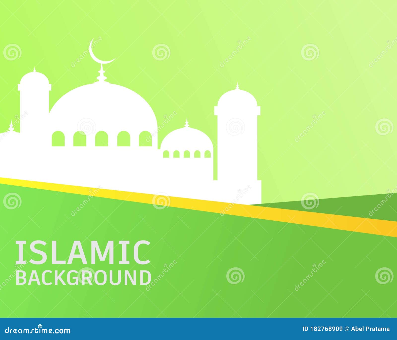 Islamic Background Template Stock Vector - Illustration of midle ...