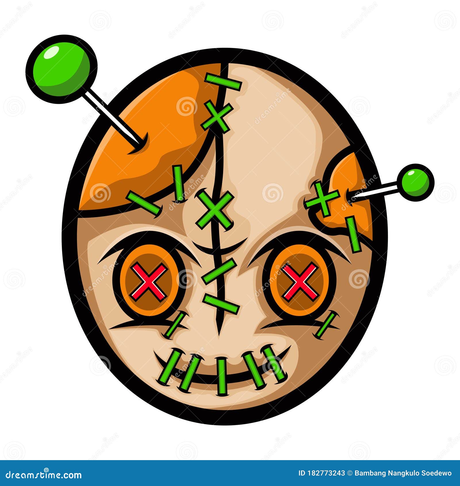 Voodoo Gamer Esport Logo Mascot Design Vector Illustration ...