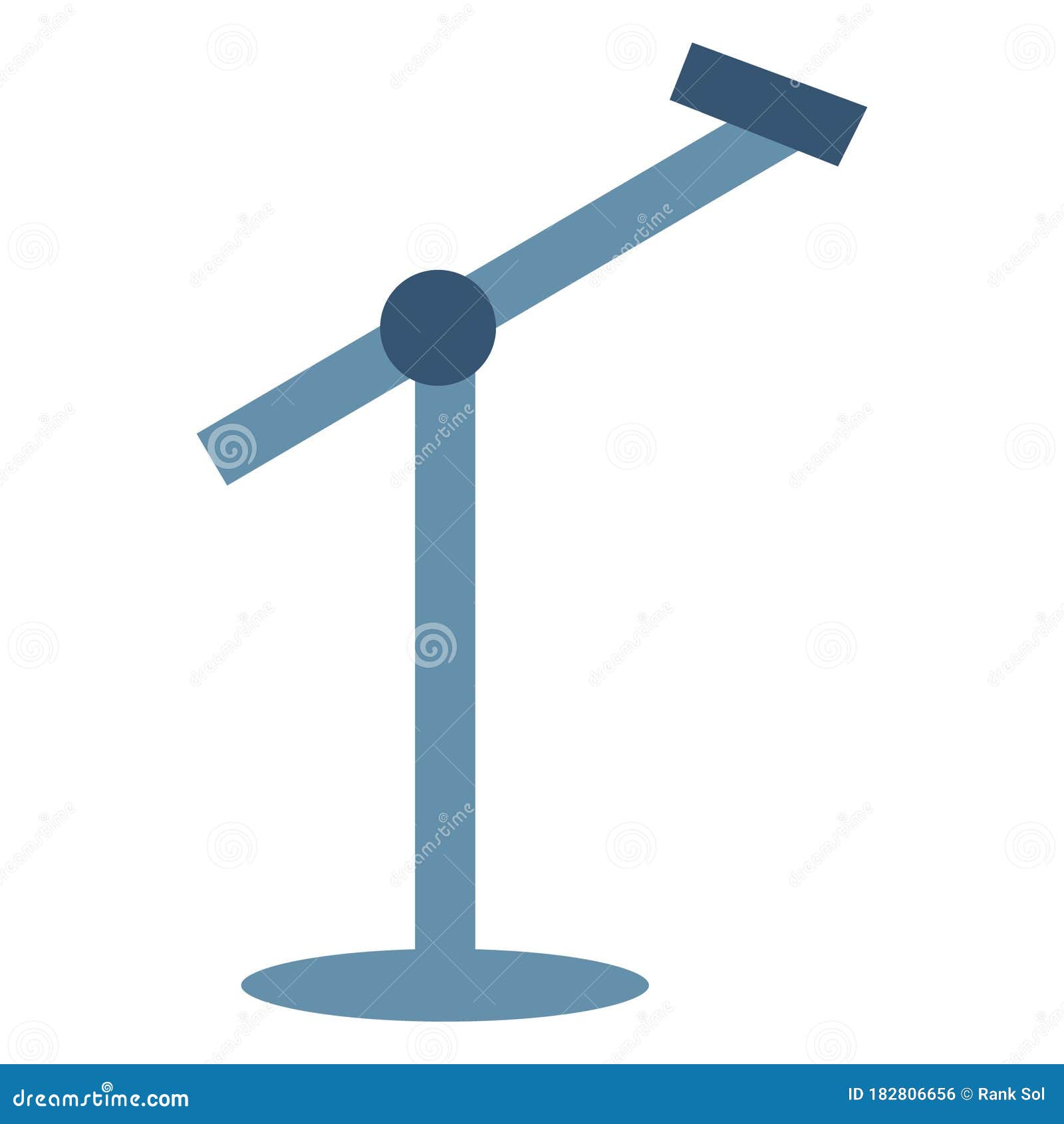 Audio Stand, Concert Stand Line Style Vector Icon Which Can Easily ...