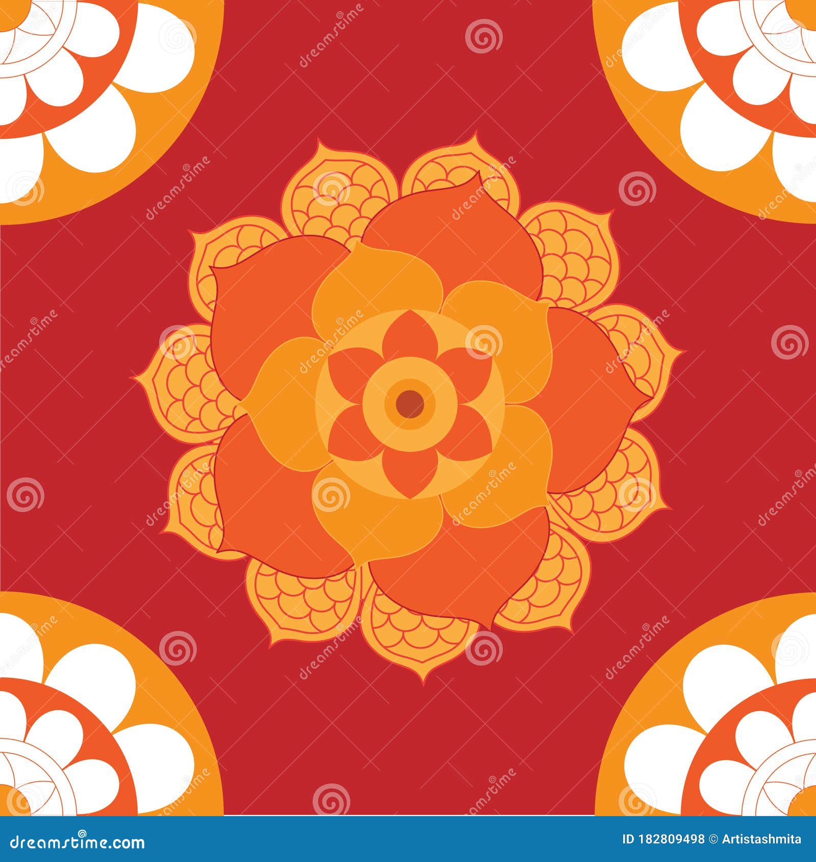 Mandala Design, Textile and Print Stock Vector - Illustration of ...