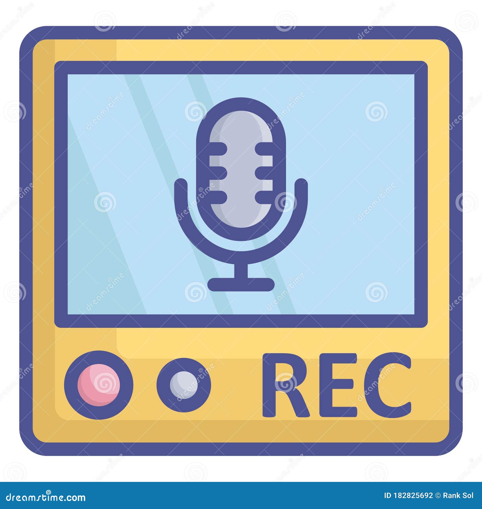 Audio Recorder, Call RecorderLine Style Vector Icon Which Can Easily ...