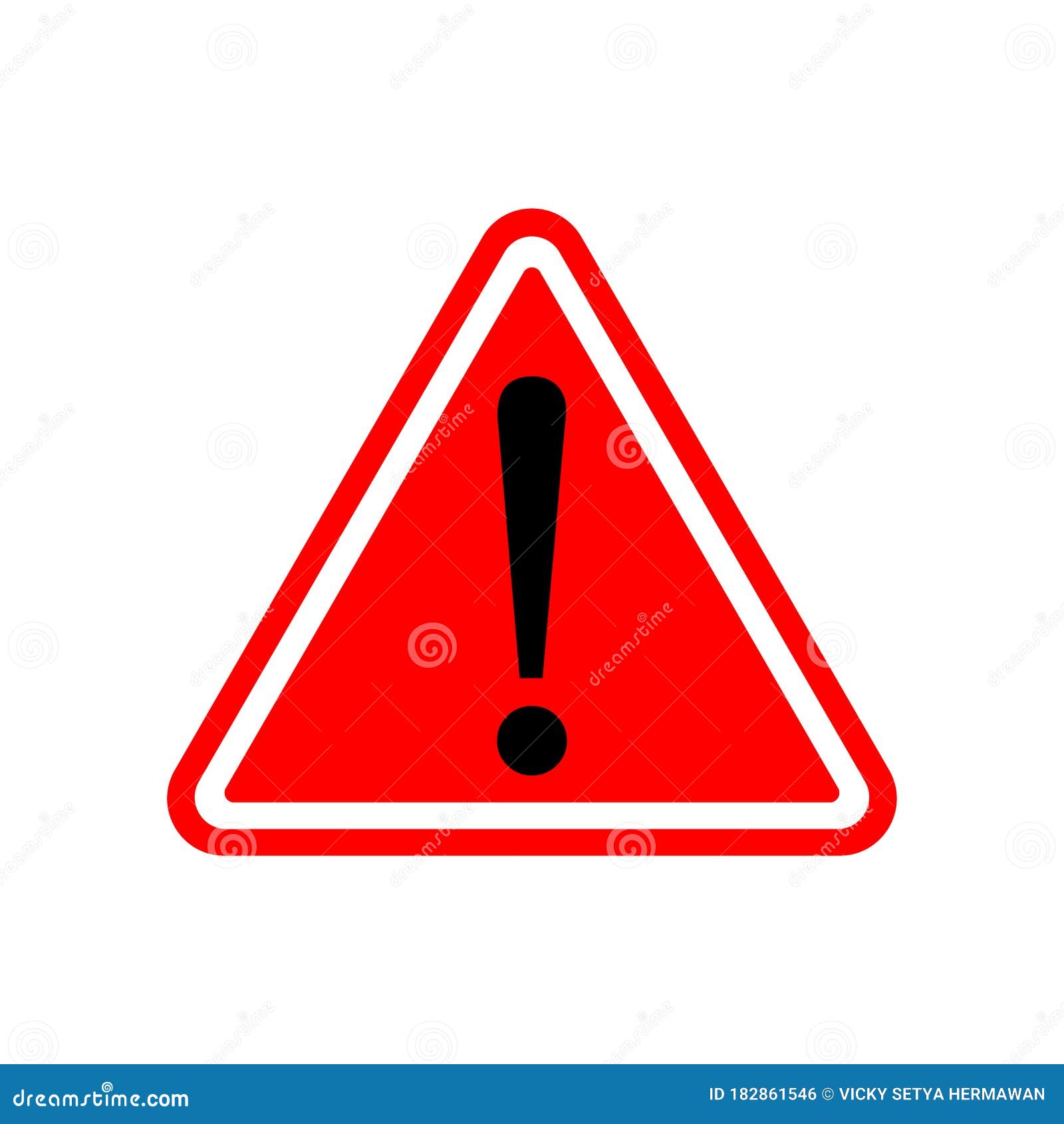 Hazard Warning Attention Sign - Stock Vector, Warning, Stop Sign Icon ...