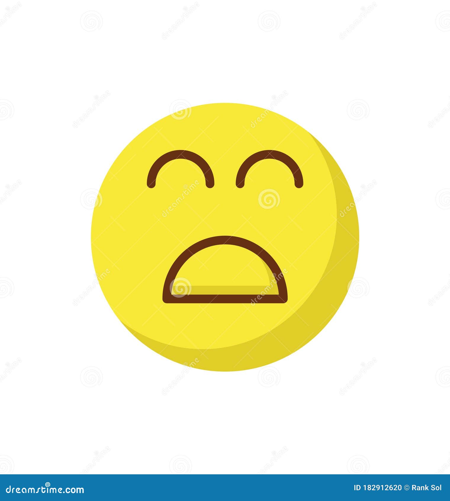Baffled Emoticon, Laugh Color Vector Icon Which Can Edit Easily Stock ...