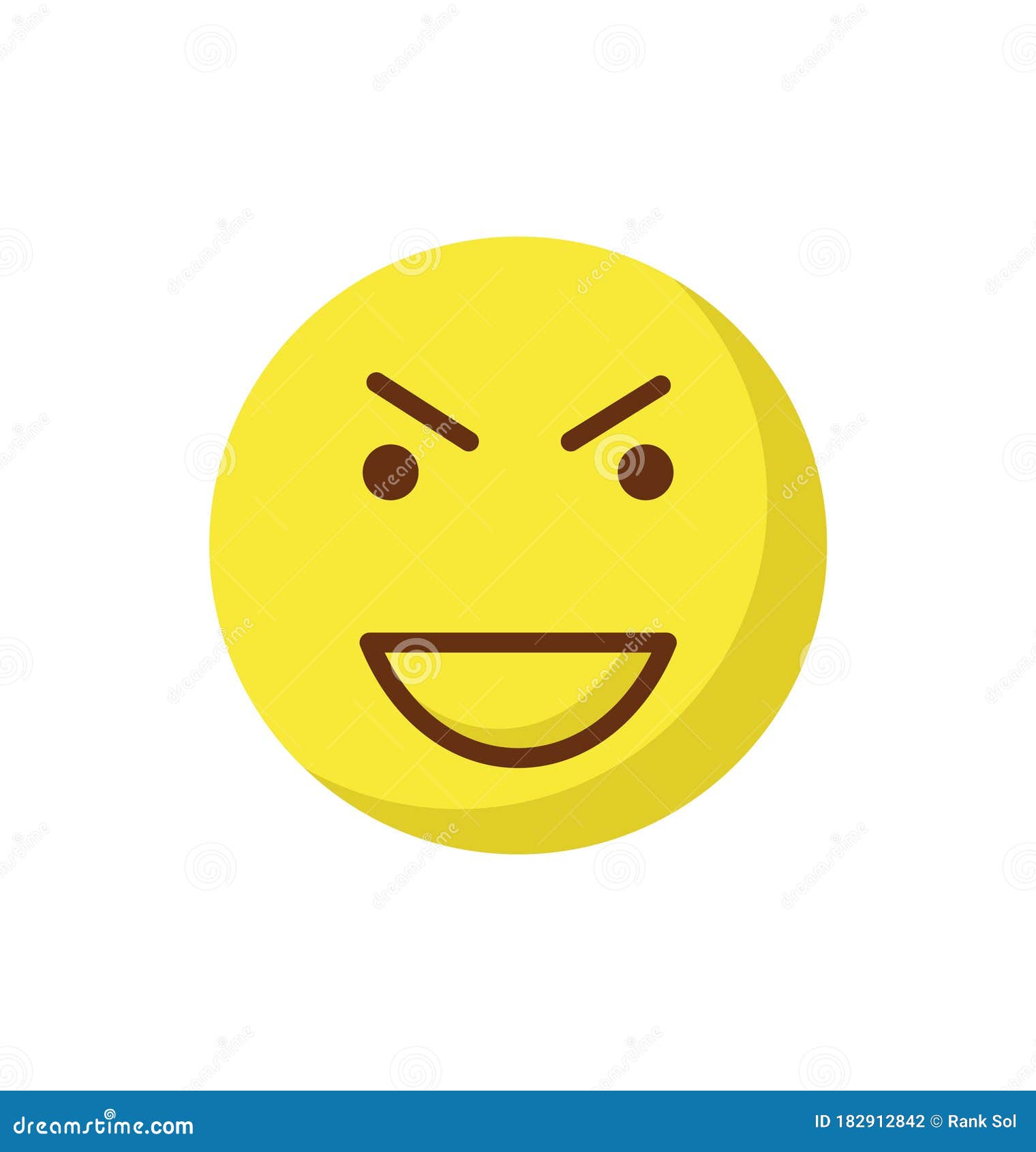 Happy, Nodding Color Vector Icon Which Can Easily Modify or Edit Stock ...