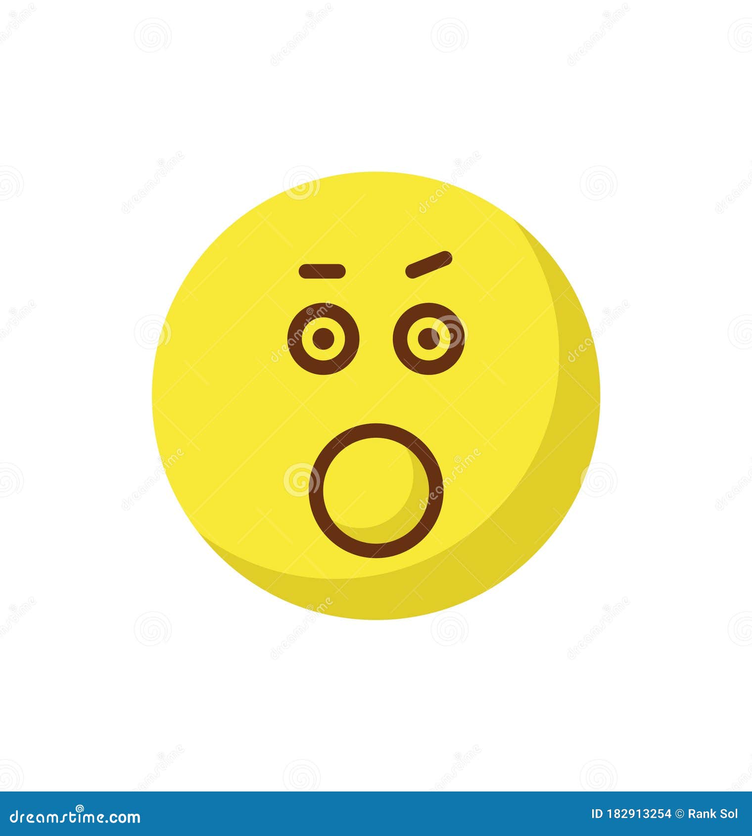 Gaze Emoticon, Stare Emoticon Color Vector Icon Which Can Edit Easily ...