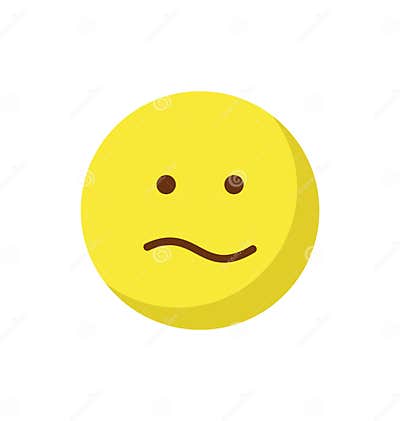 Bemused Face, Emoticons Color Vector Icon Which Can Edit Easily Stock ...
