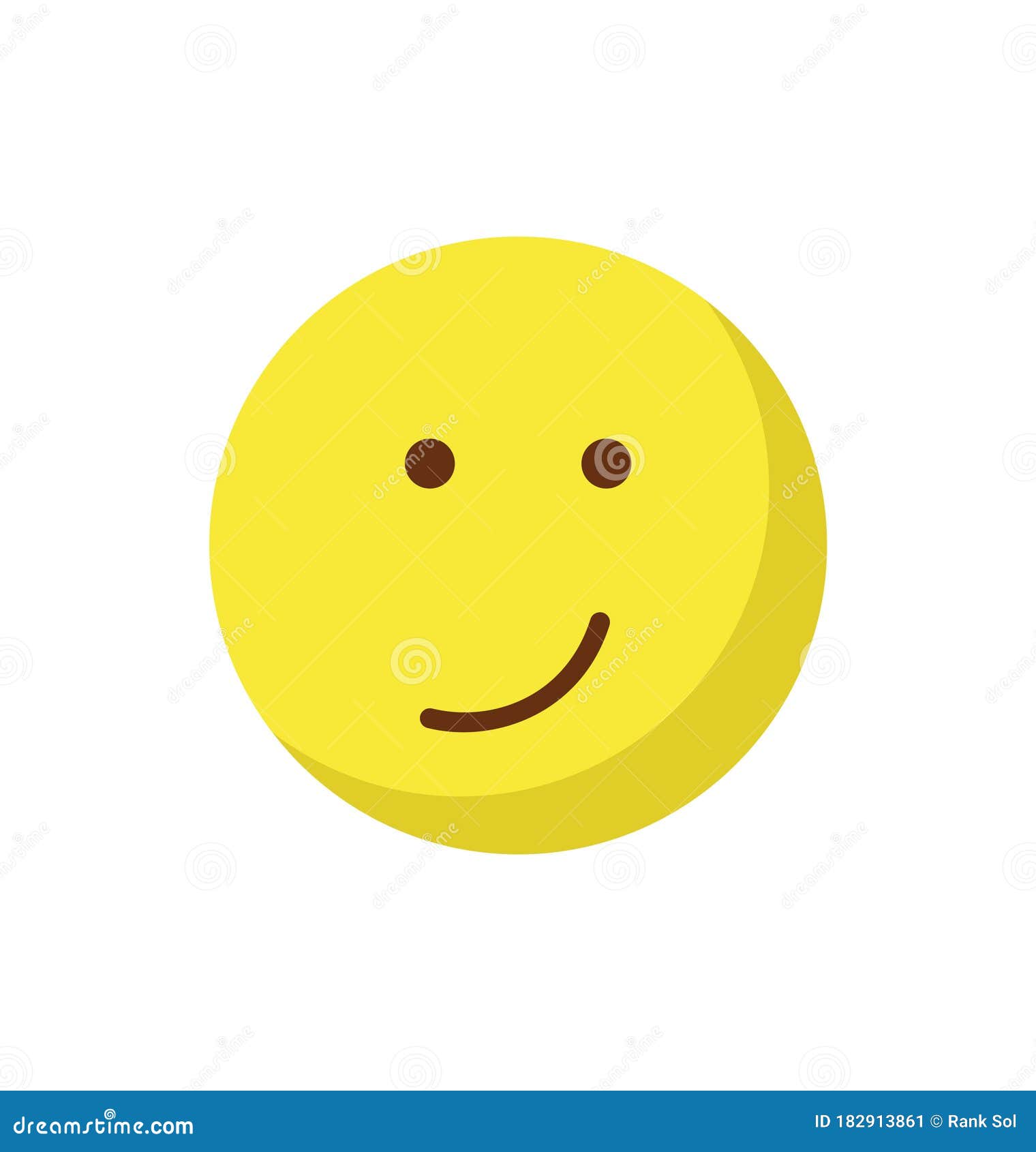 Emoticons, Happy Smiley Color Vector Icon Which Can Edit Easily Stock ...
