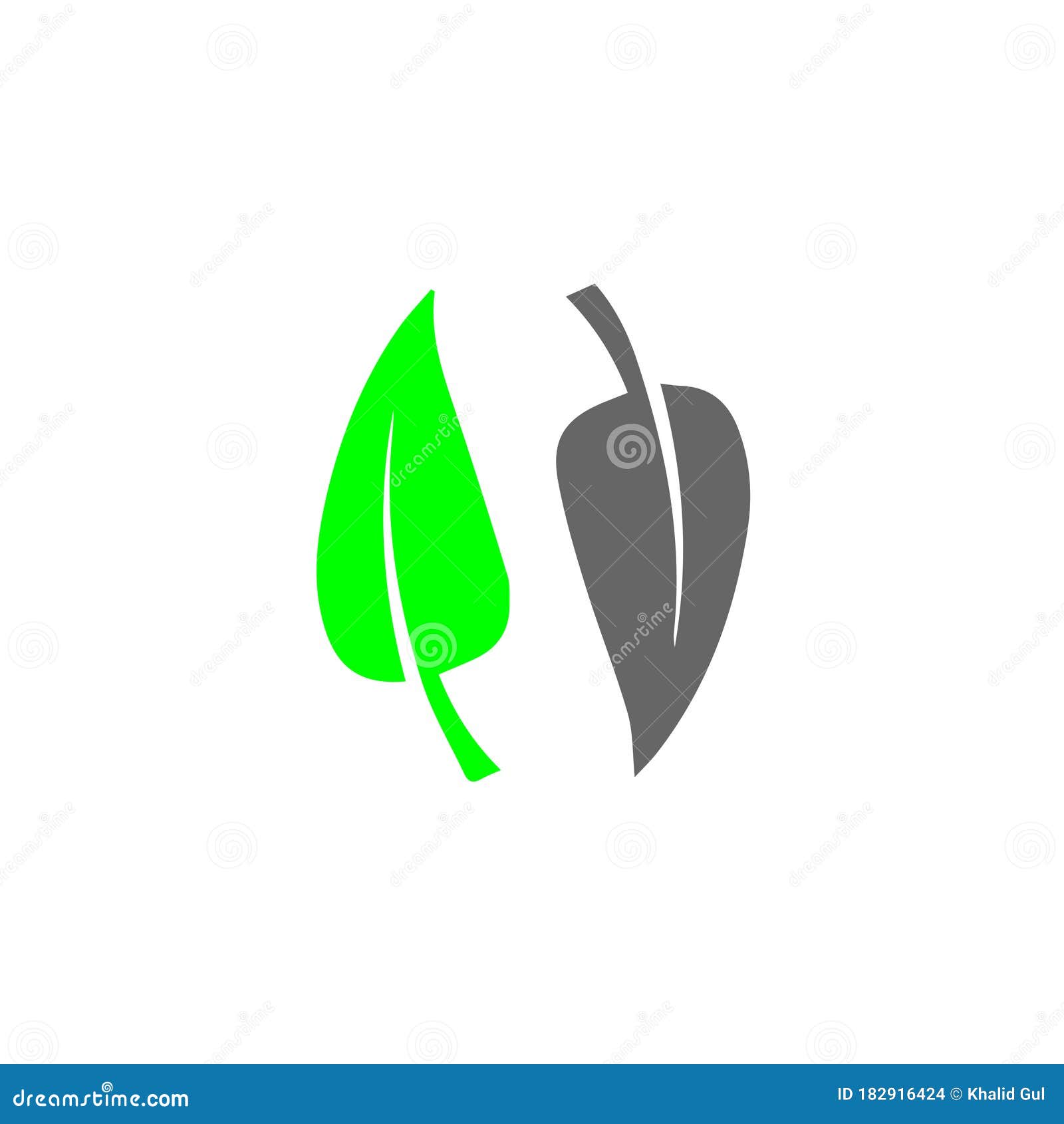 Leaf Vector File Isolated with White Background Stock Vector ...
