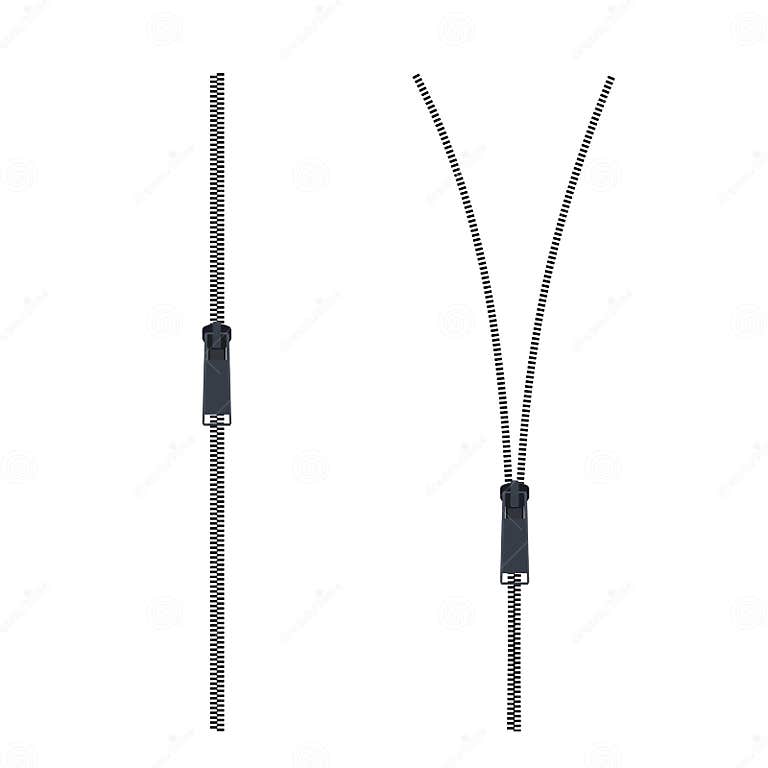 Zipper. Clasp. Transition, Vector Illustration Stock Vector ...