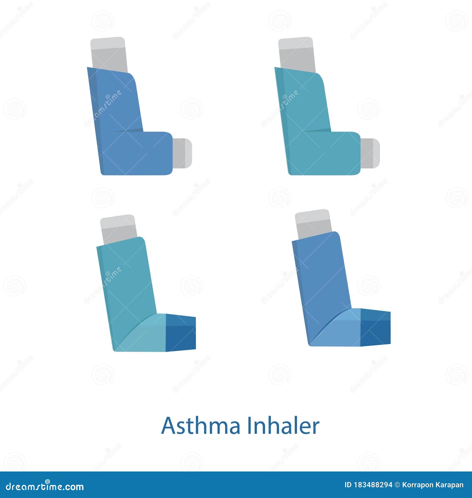 Asthma Inhaler Cartoon Character Design Having Angry Face ...