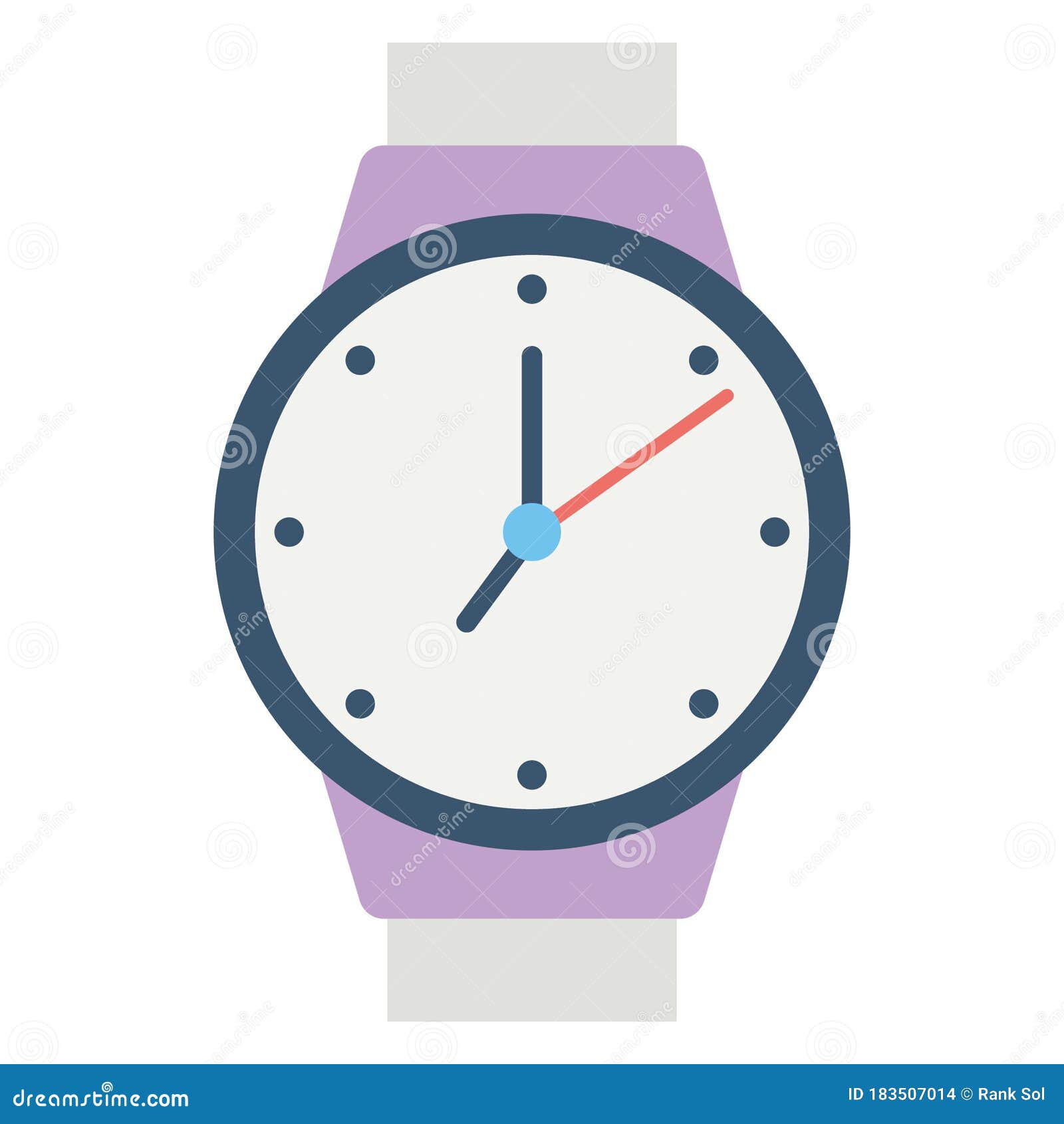Casual Watch Color Vector Icon Which Can Easily Modify or Edit Stock ...
