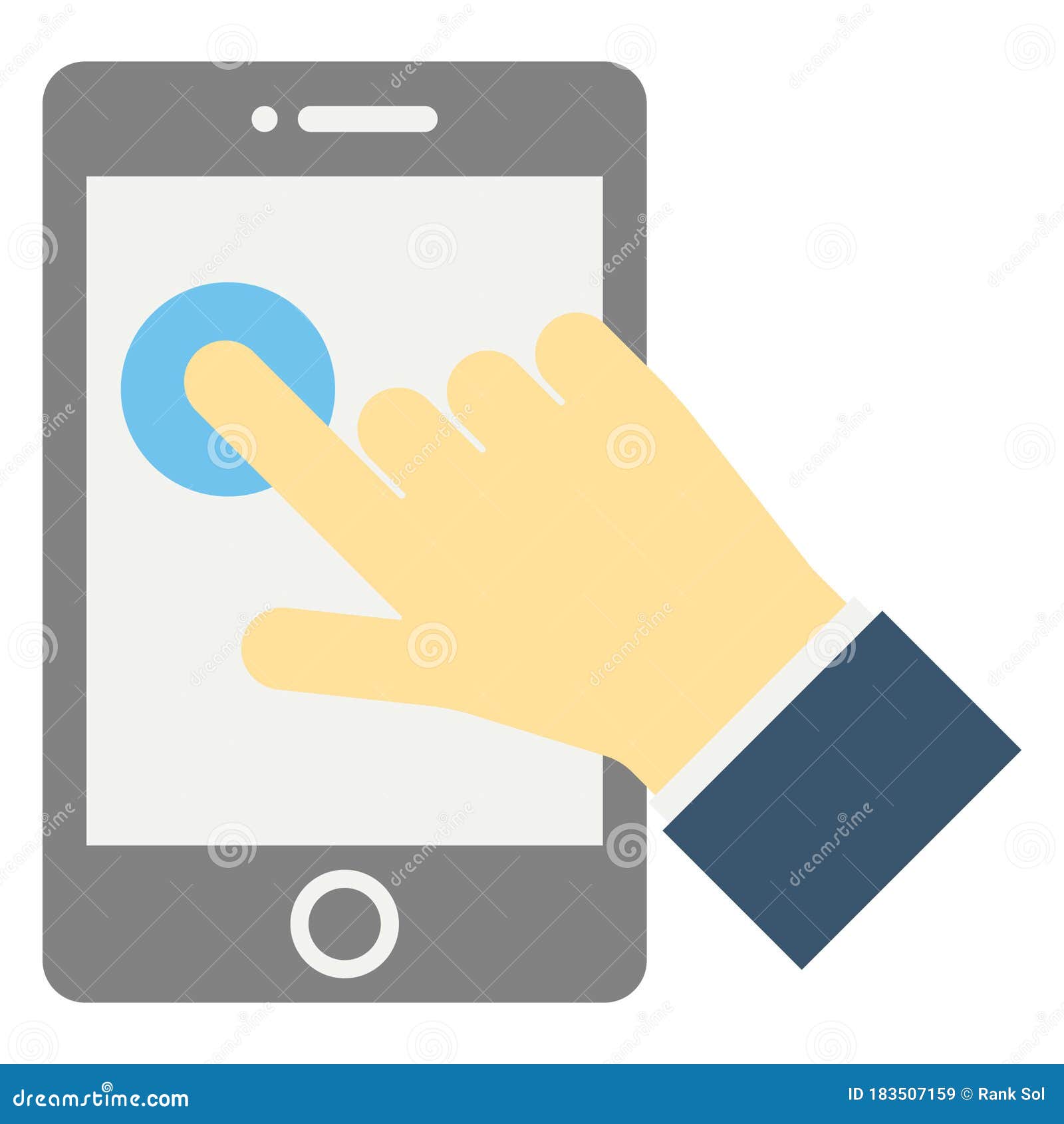 Cell Phone Color Vector Icon Which Can Easily Modify or Edit Icon Stock ...