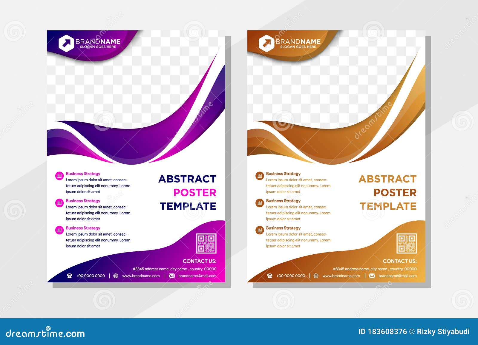 Wave Brown and Purple for Business Annual Report, Brochure, or Flyer ...