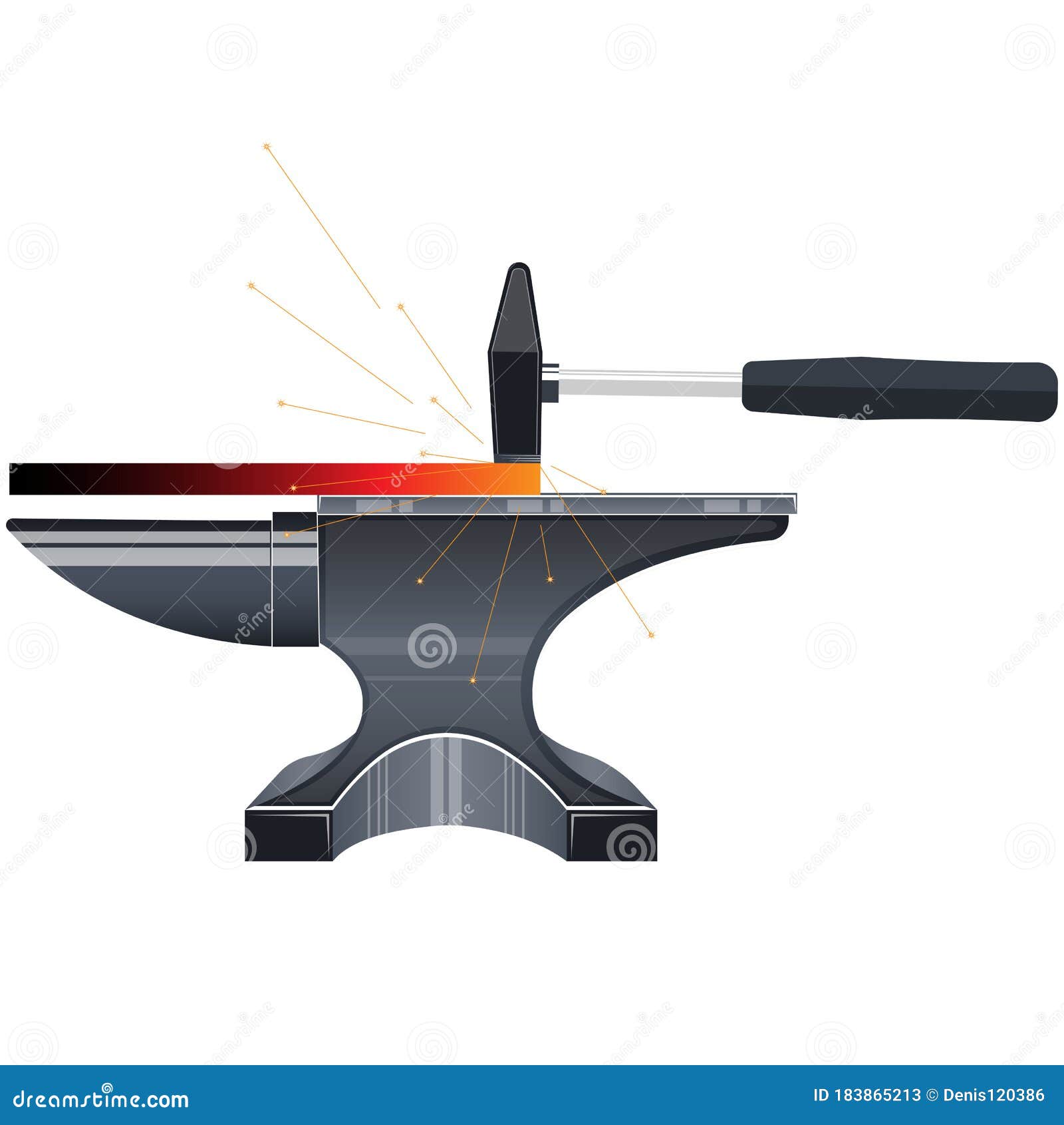 Anvil Vector Line Drawing | CartoonDealer.com #215263349