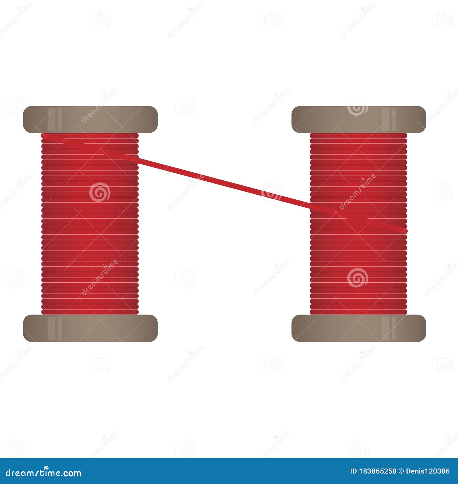 Spool of Thread. Thread. Vector Illustration Stock Vector ...