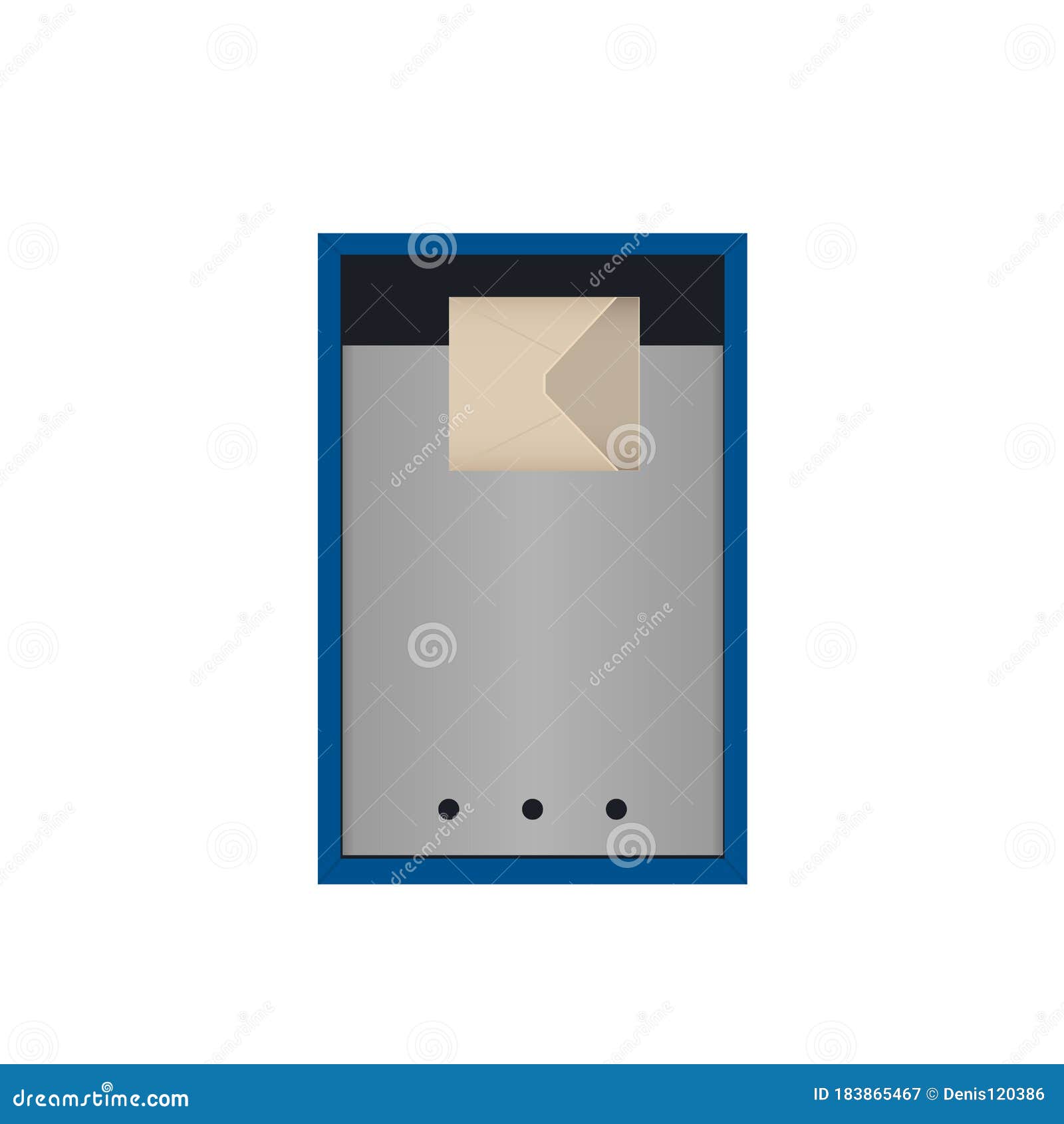 Mailbox. Send the Message. Vector Illustration Stock Vector ...