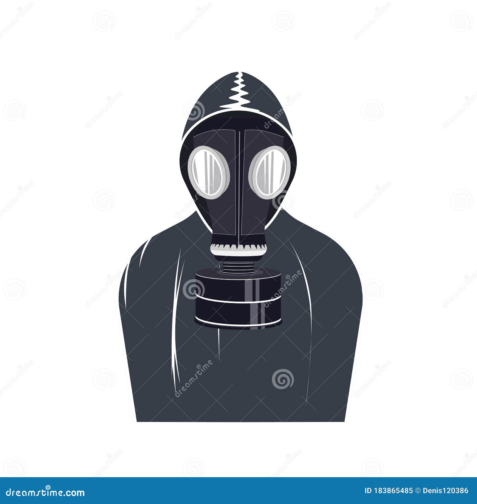 Gas Mask. Masked Man. Logo Vector Illustration Stock Vector ...