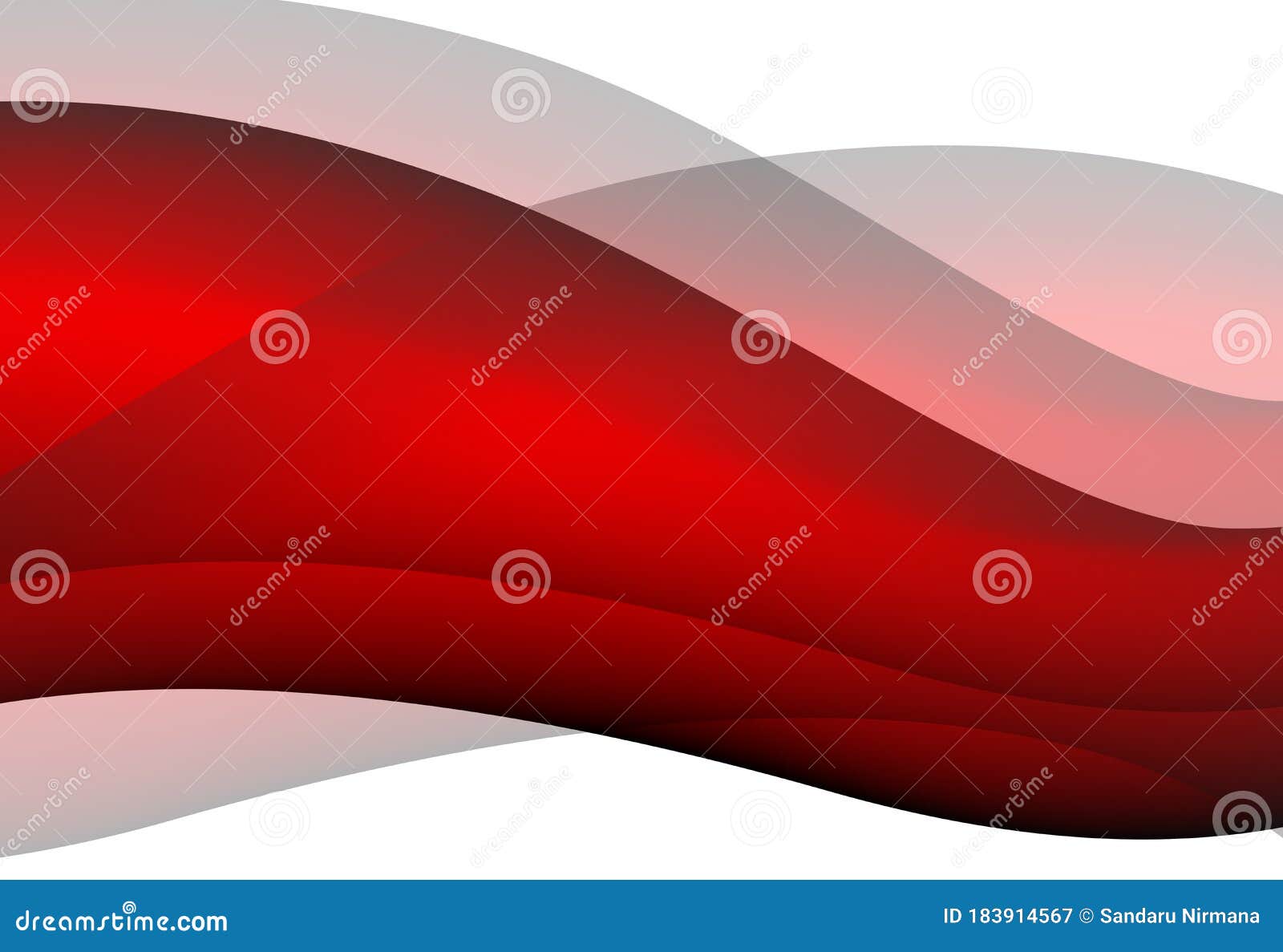 Red Vector Template Abstract Background with Curves Lines for Flyer ...