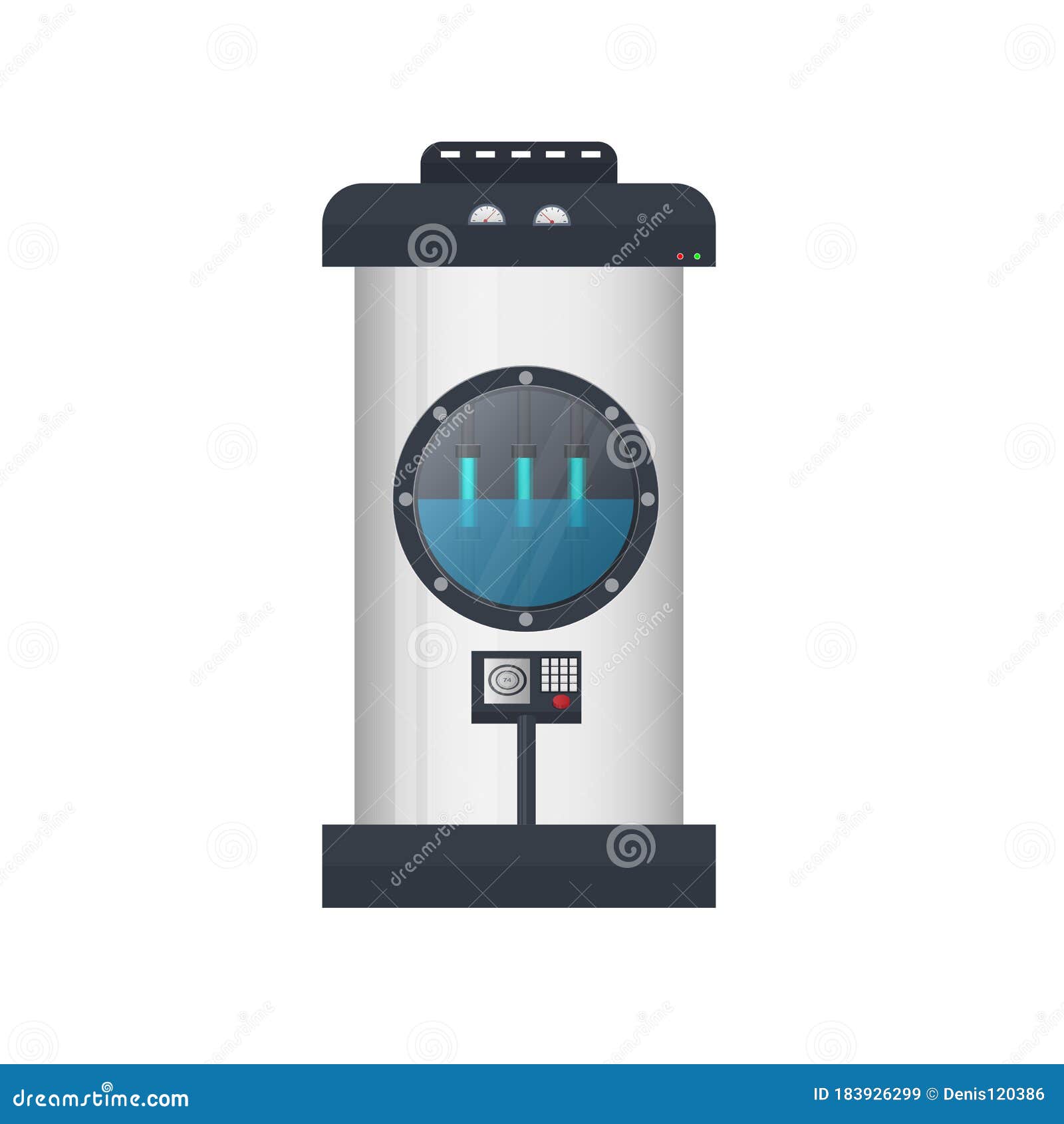 Nuclear Reactor. Energy, Vector Illustration Stock Vector ...