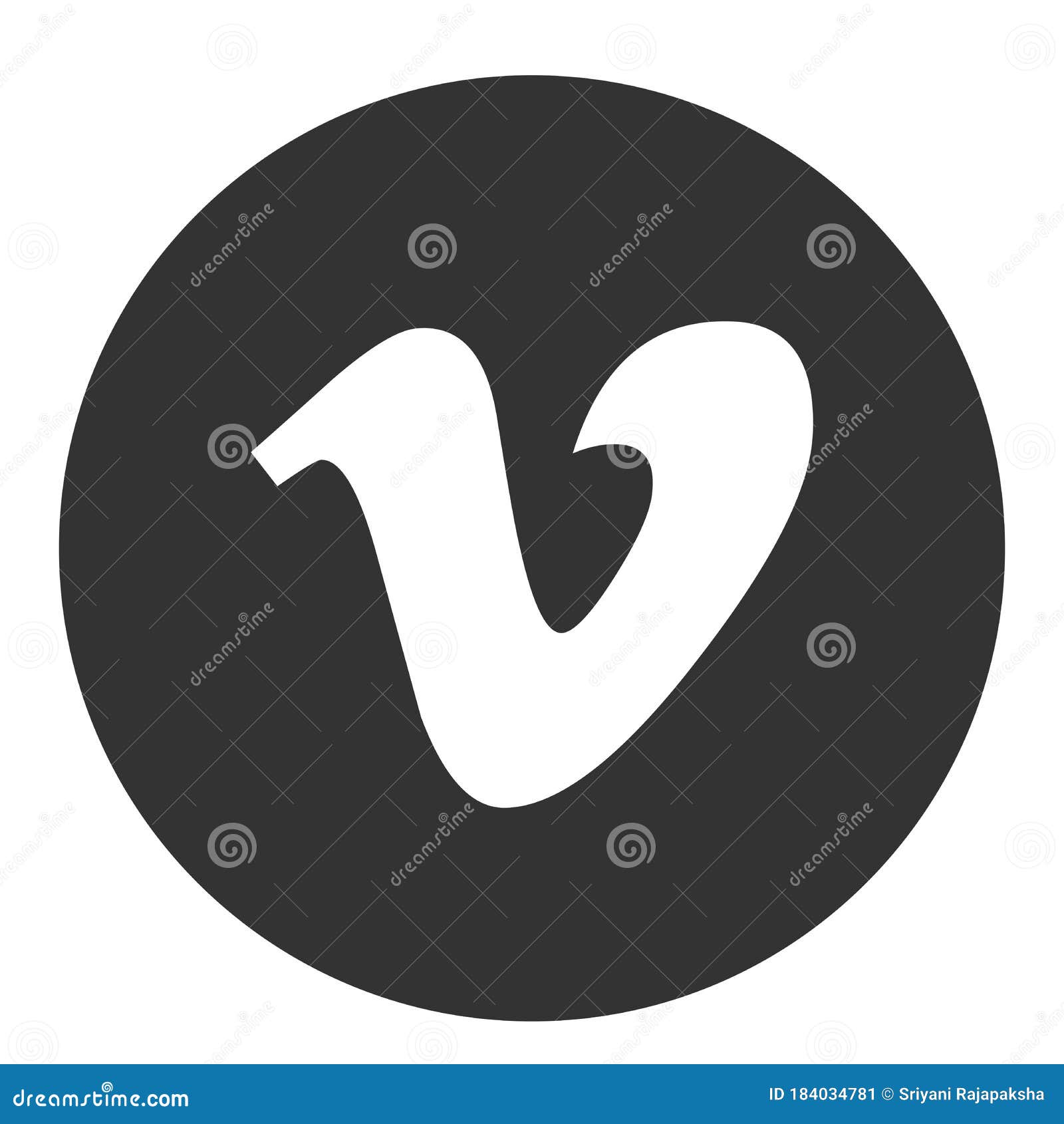Vimeo Icon Logo Vector Button Design Isolated White Background ...