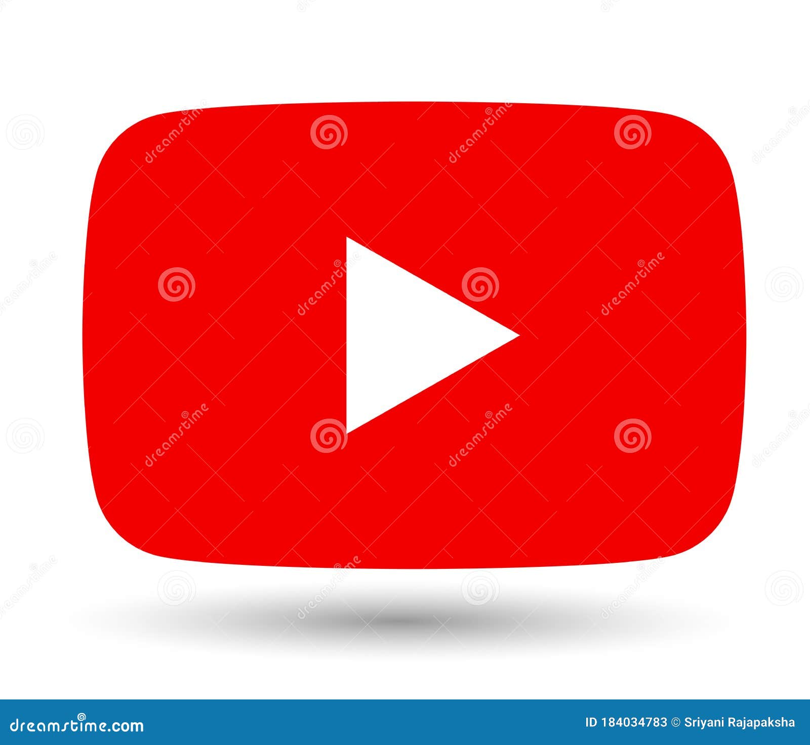 Youtube Icon Logo Vector Button Design Isolated White. May 25,2020 in ...
