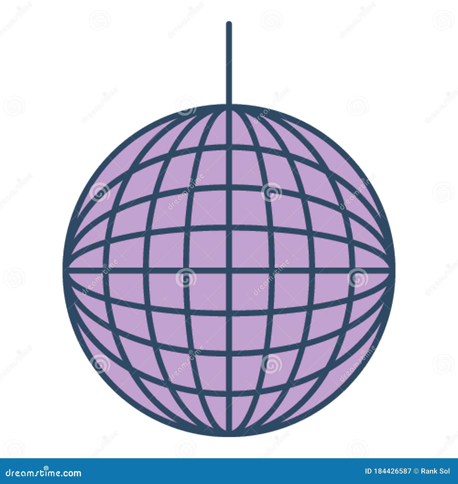 Dance Ball Color Vector Icon Which Can Easily Modify or Edit Icon Stock ...