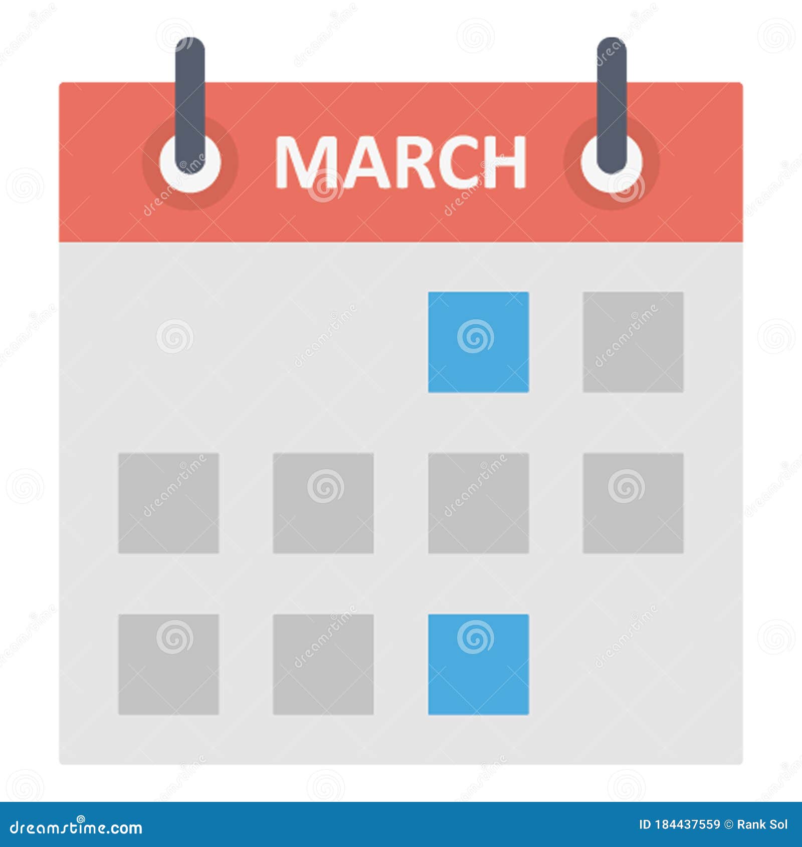 Calendar Color Vector Icon Which Can Easily Modify or Edit Icon Stock ...