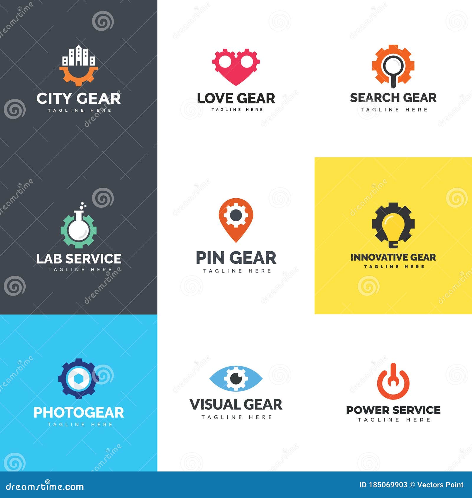 Pack of Configuration Logo Vectors Stock Vector - Illustration of ...