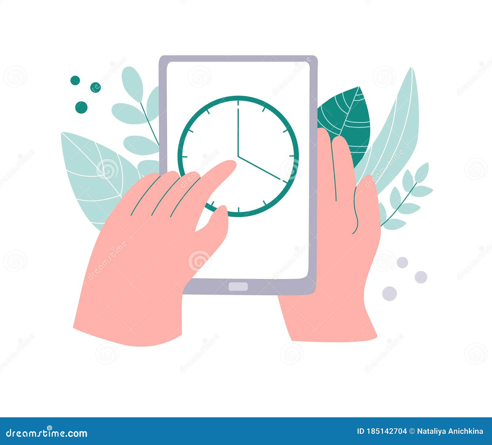 Tracking Time App on Phone. Working Hours and Productivity Tracker ...