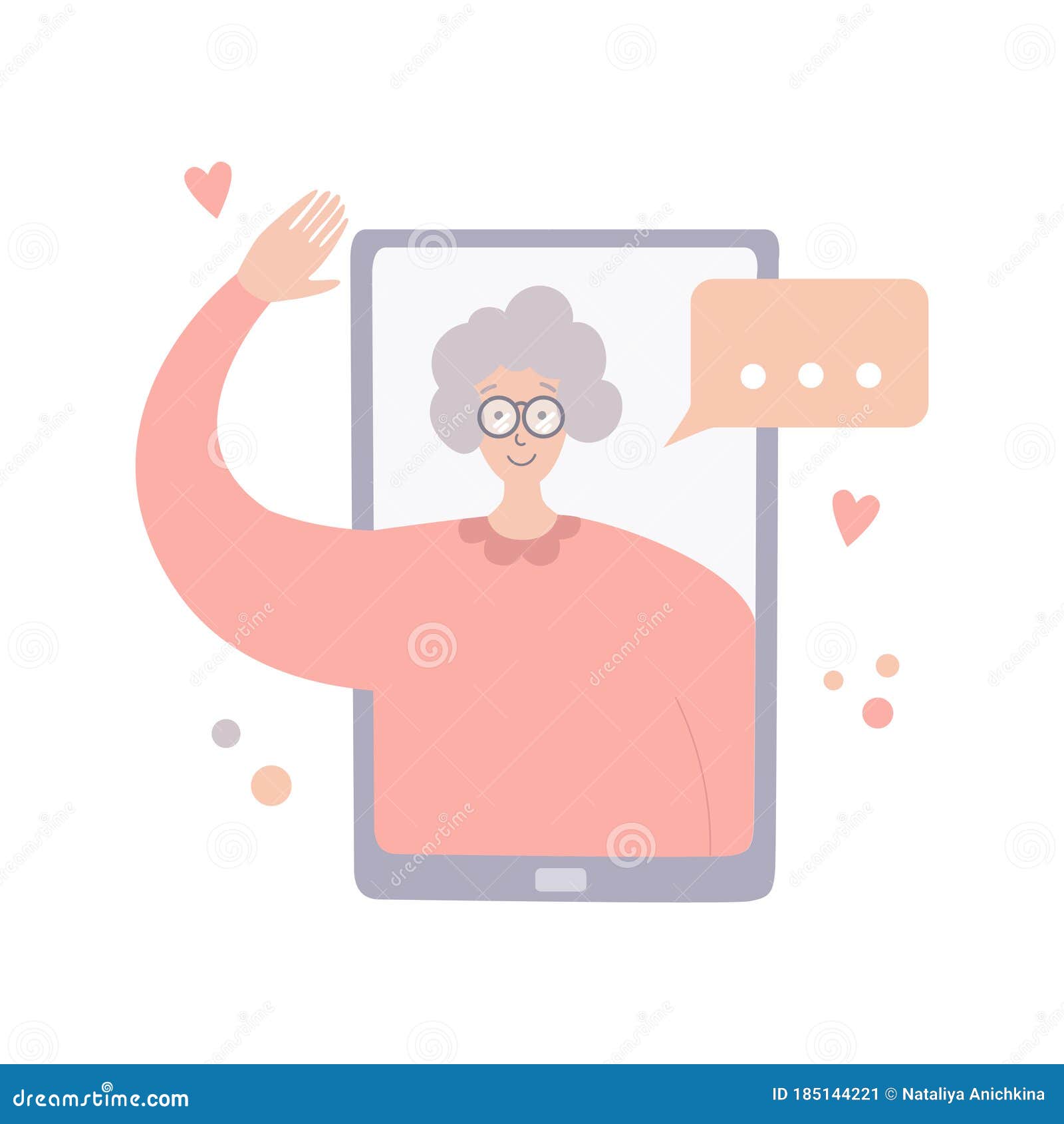 Call Parents, Cartoon Student Holding Phone In Hand For Remotely Happy ...