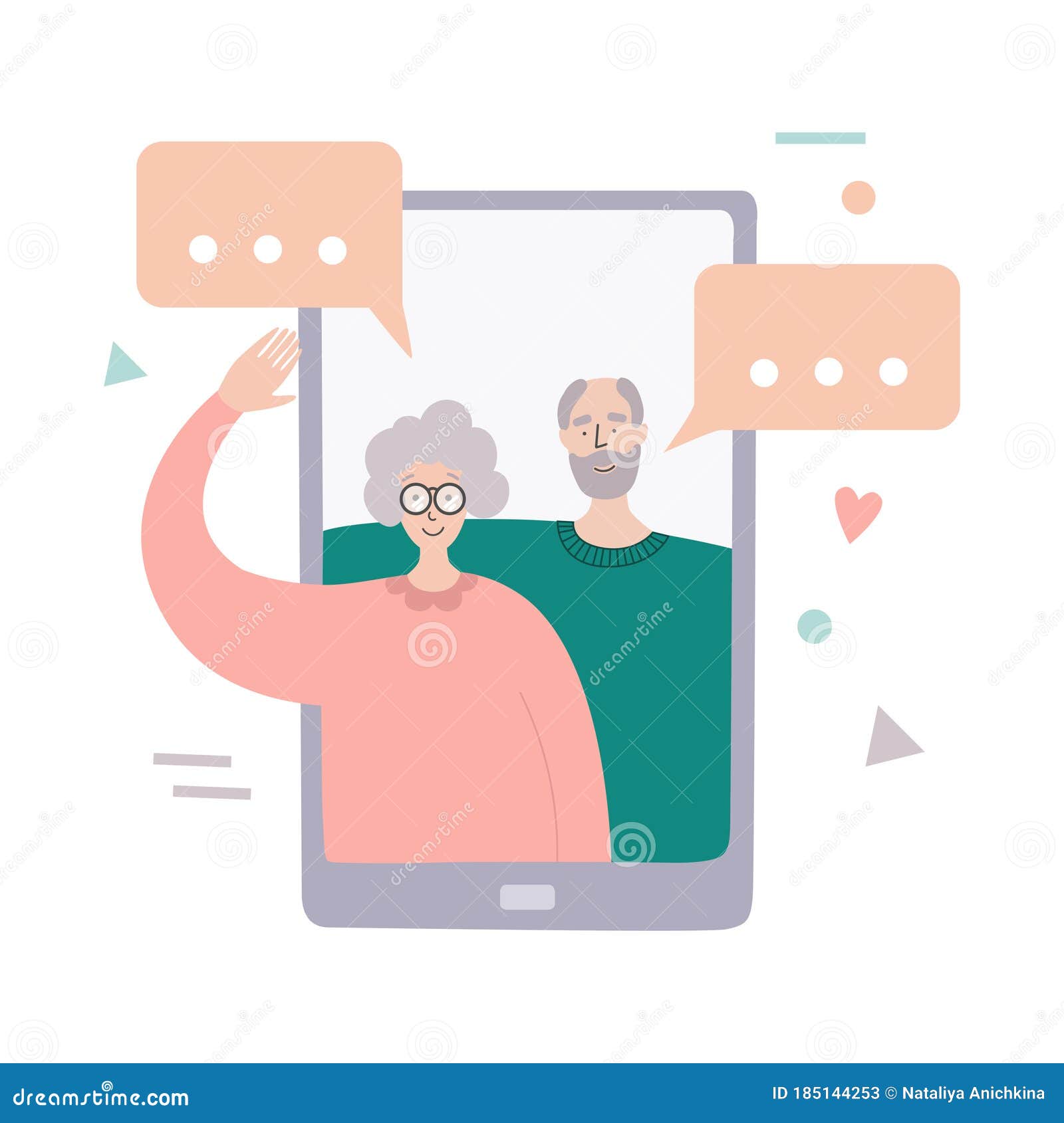 Call Parents, Cartoon Student Holding Phone In Hand For Remotely Happy ...