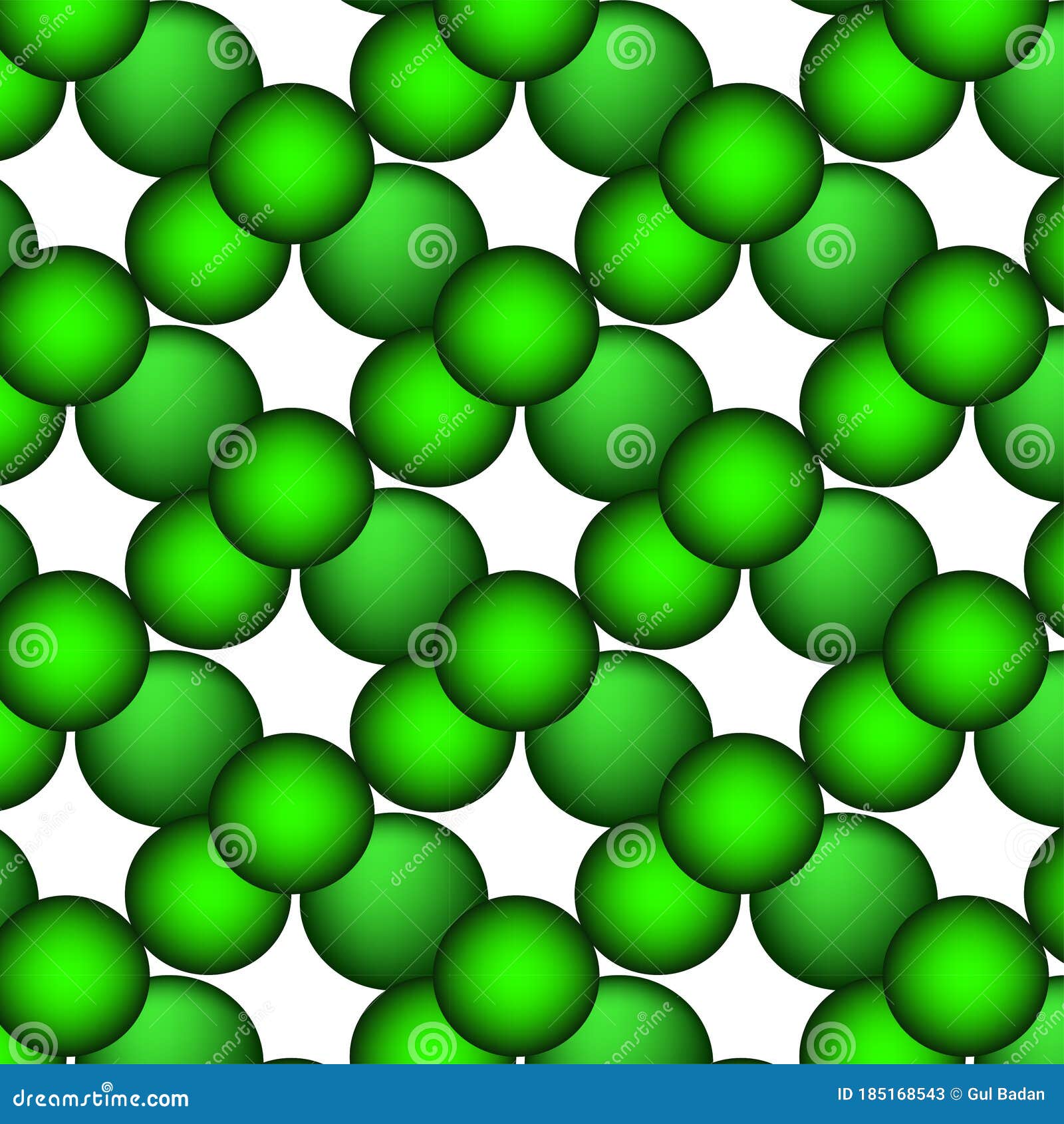 Green Circles Atoms Wallpaper Pattern Gradient Stock Illustration ...