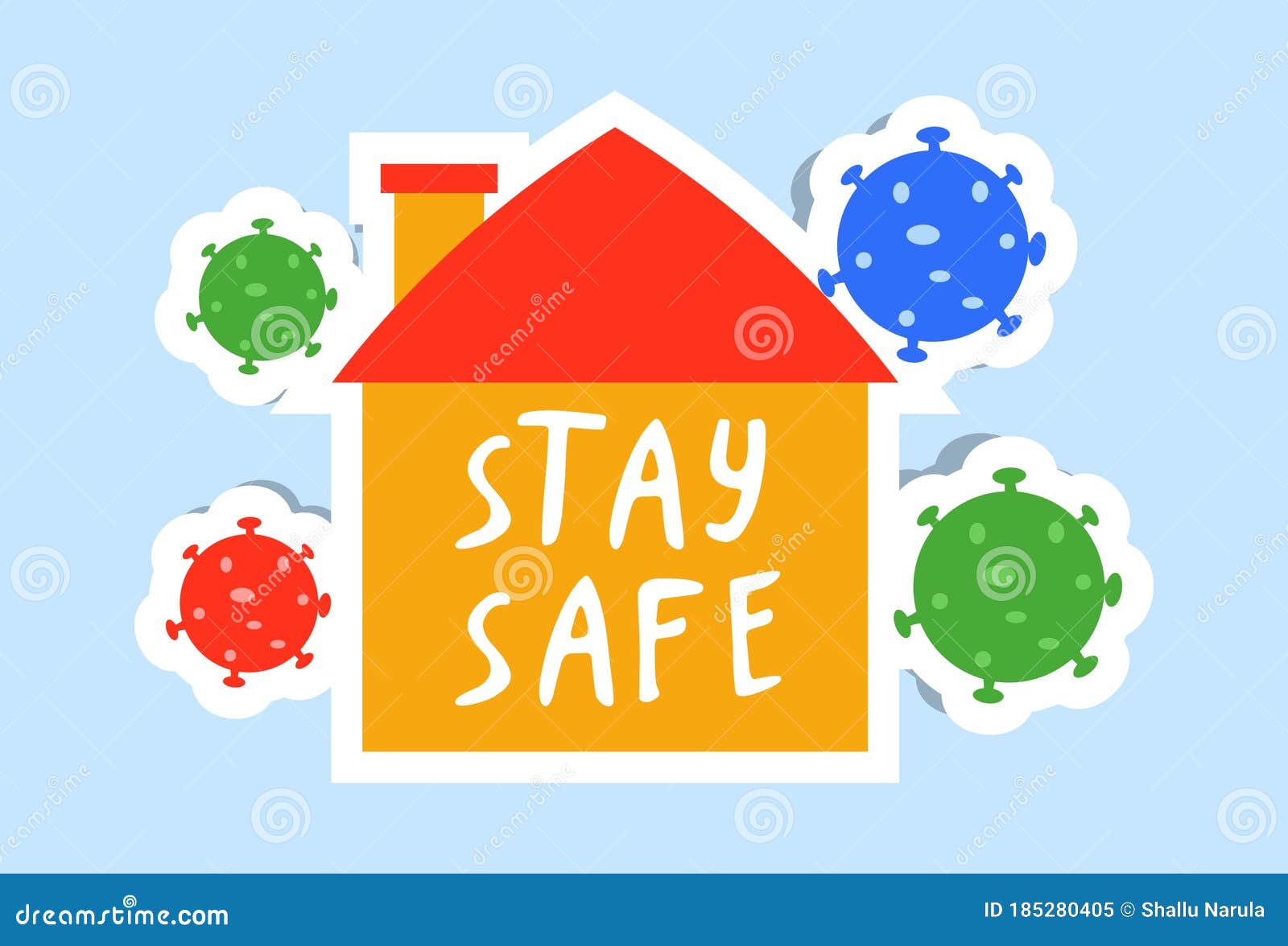 Vector Cartoon Illustration of Text Sticker Stock Vector - Illustration ...