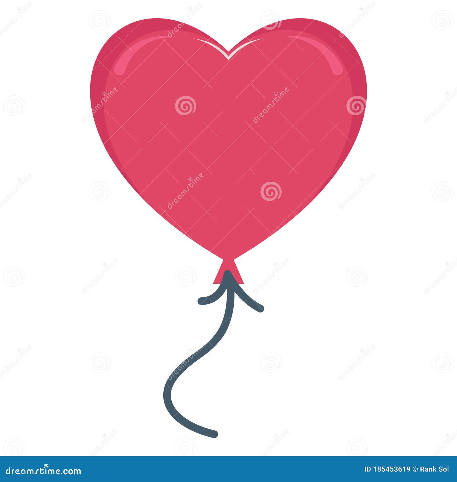 Heart Balloon, Balloon Vector Icon Which Can Easily Modify or Edit ...