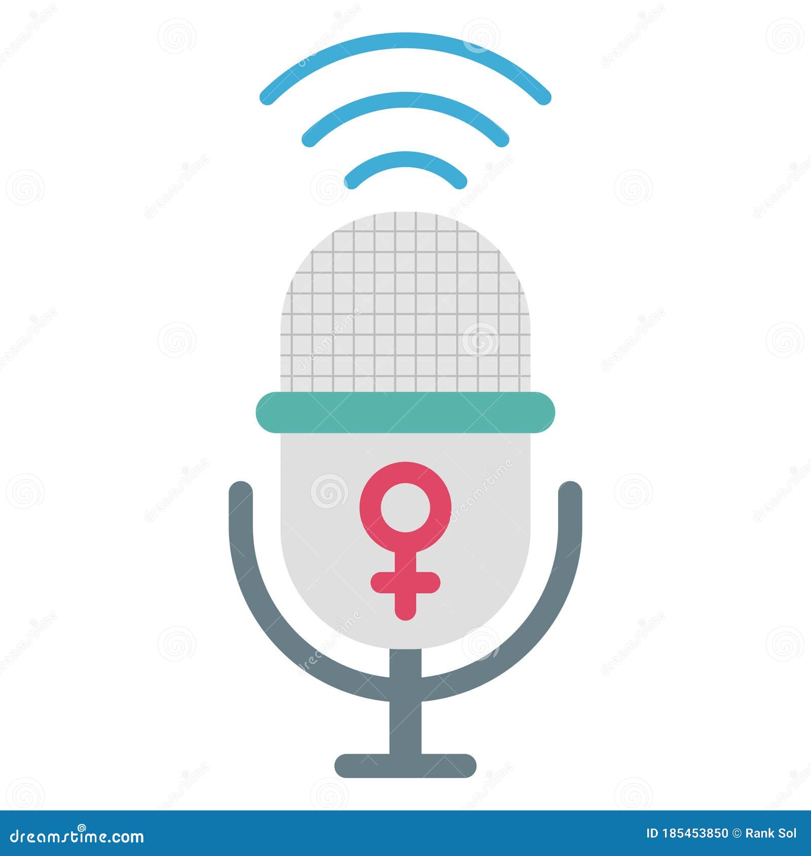 Speaker, Female Vector Icon Which Can Easily Modify or Edit Stock ...
