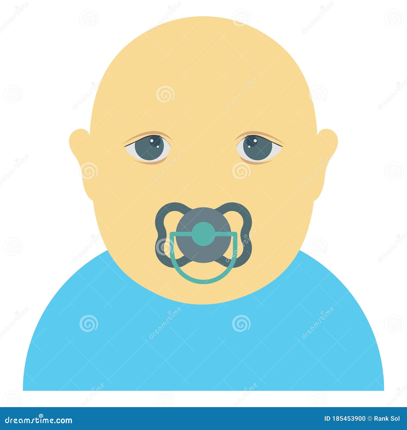 Baby Infant, Avatar Vector Icon Which Can Easily Modify or Edit Stock ...