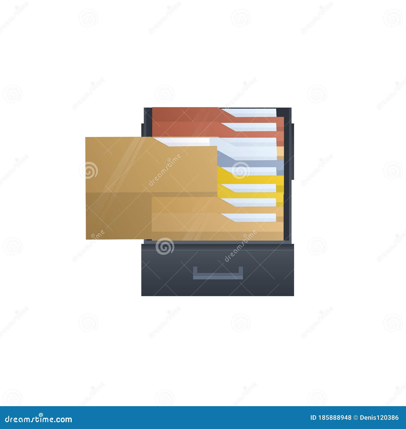 File. Search for Document Files. Card File, Vector Illustration Stock ...