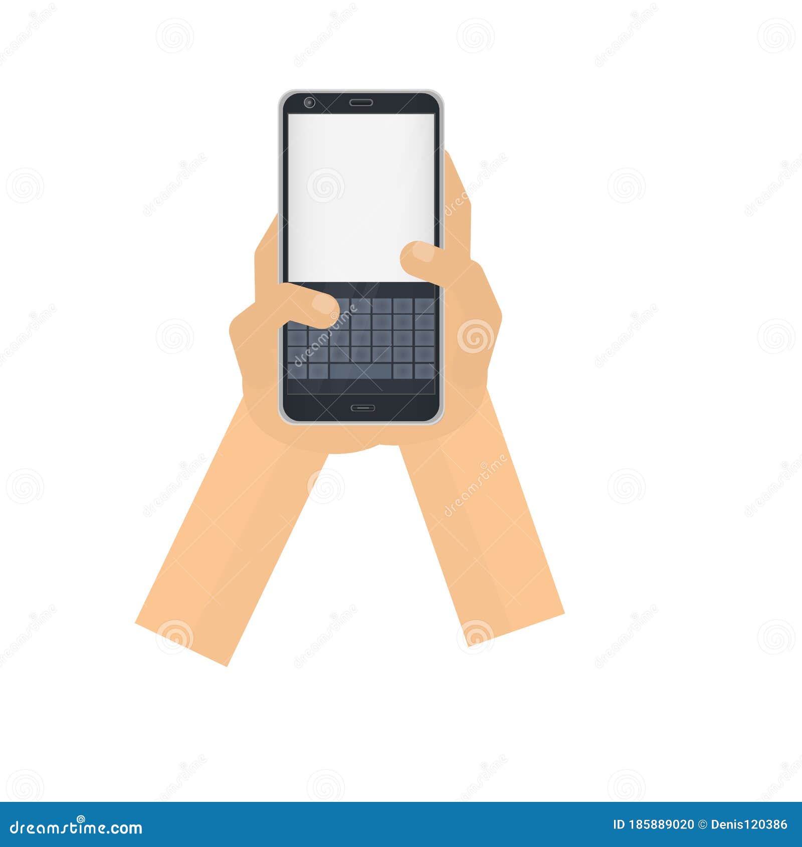 Write Messages. Phone Keypad. SMS Chat, Vector Illustration Stock ...