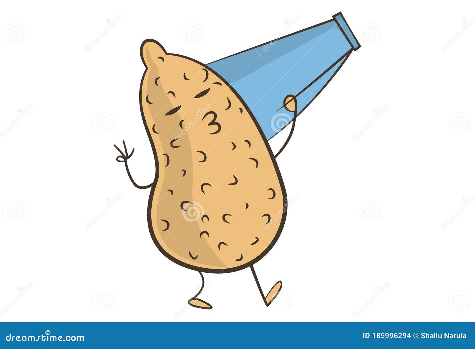Vector Cartoon Illustration Of Groundnut | CartoonDealer.com #185996294