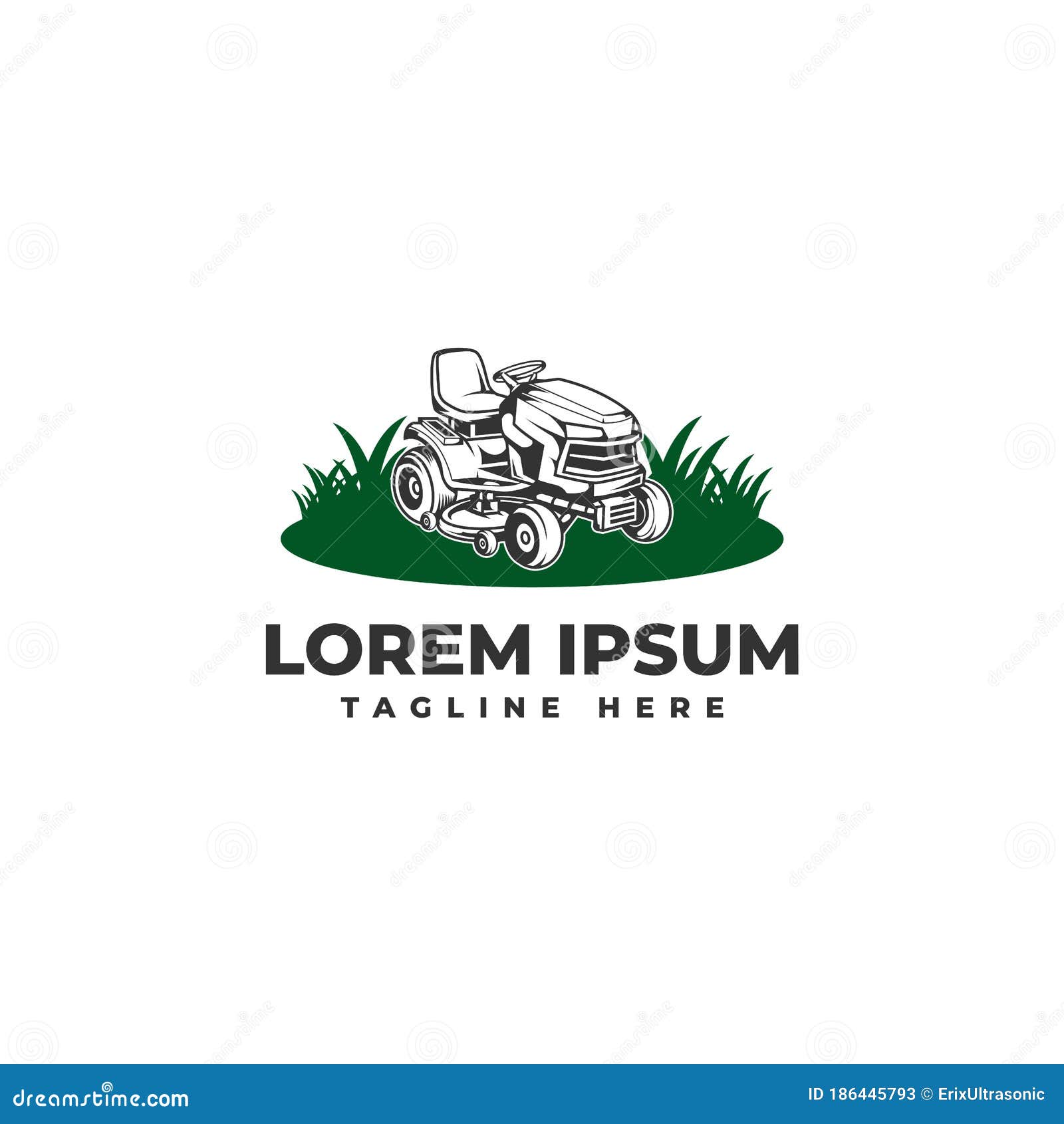 Lawn Mower Logo Vector Illustration Stock Vector - Illustration of ...