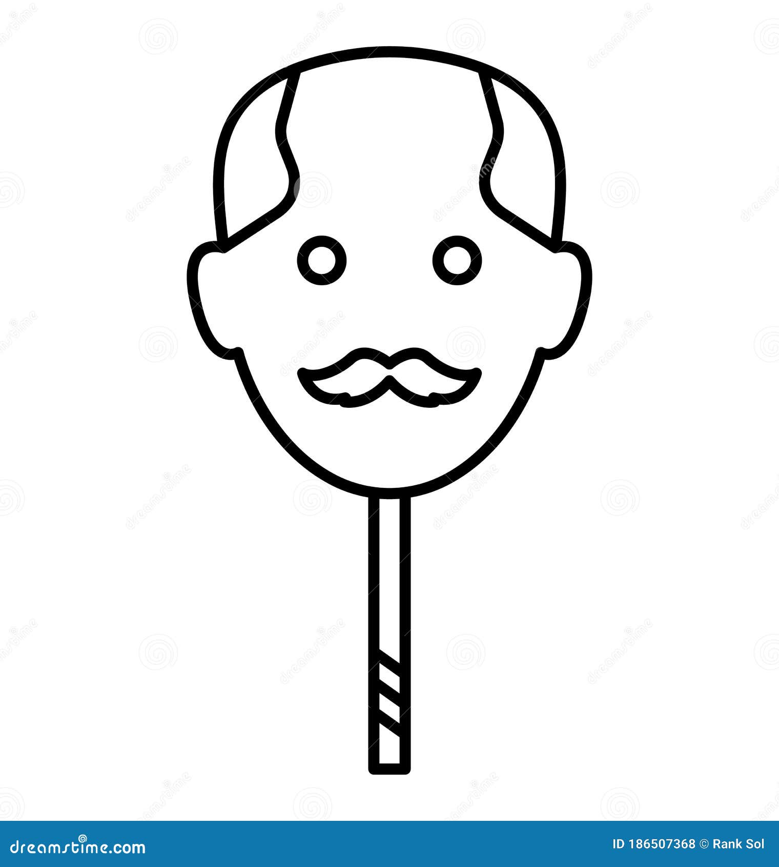 Father Face Line Style Vector Icon Which Can Easily Modify or Edit ...