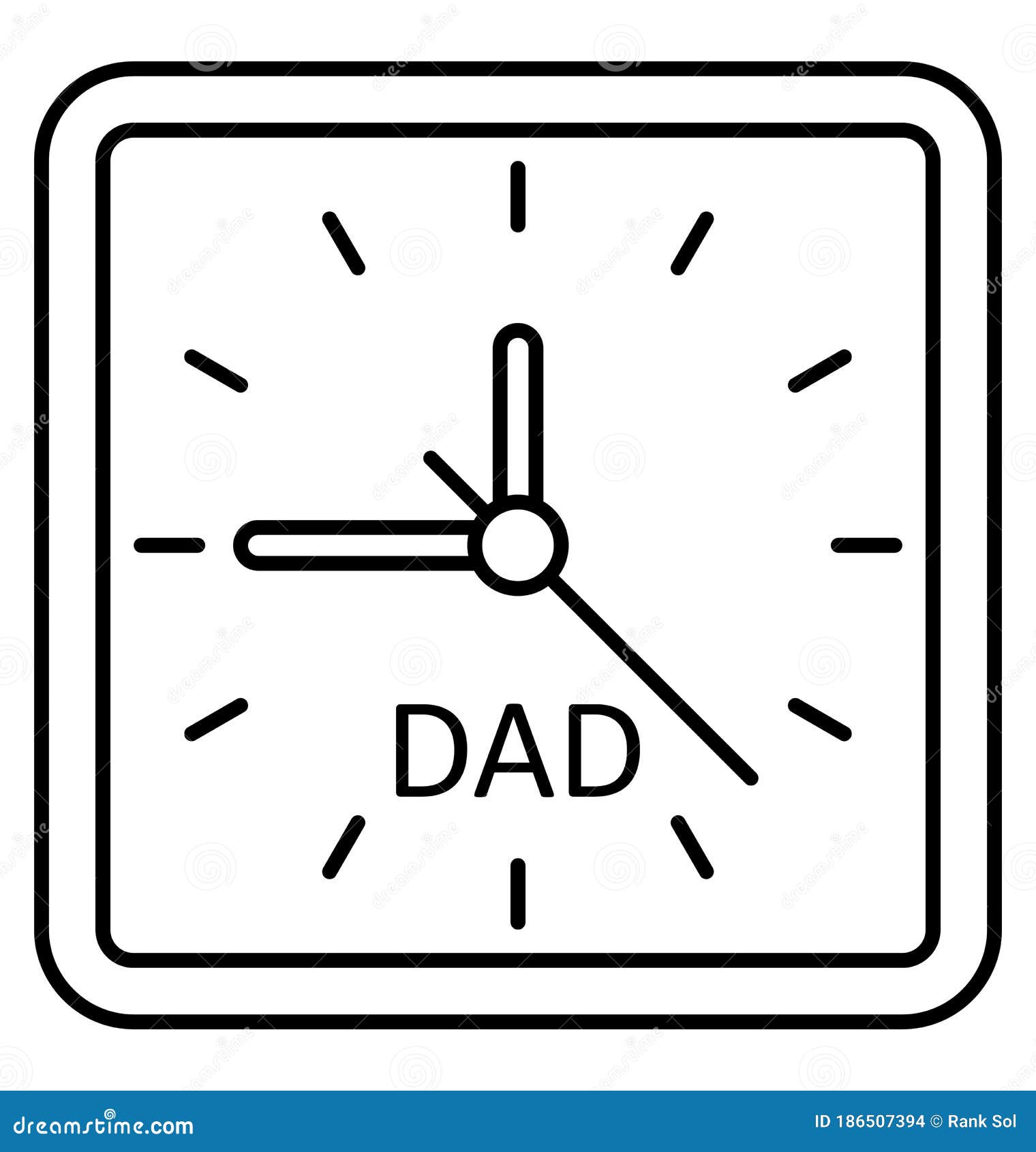 Clock Line Style Vector Icon Which Can Easily Modify or Edit Stock ...