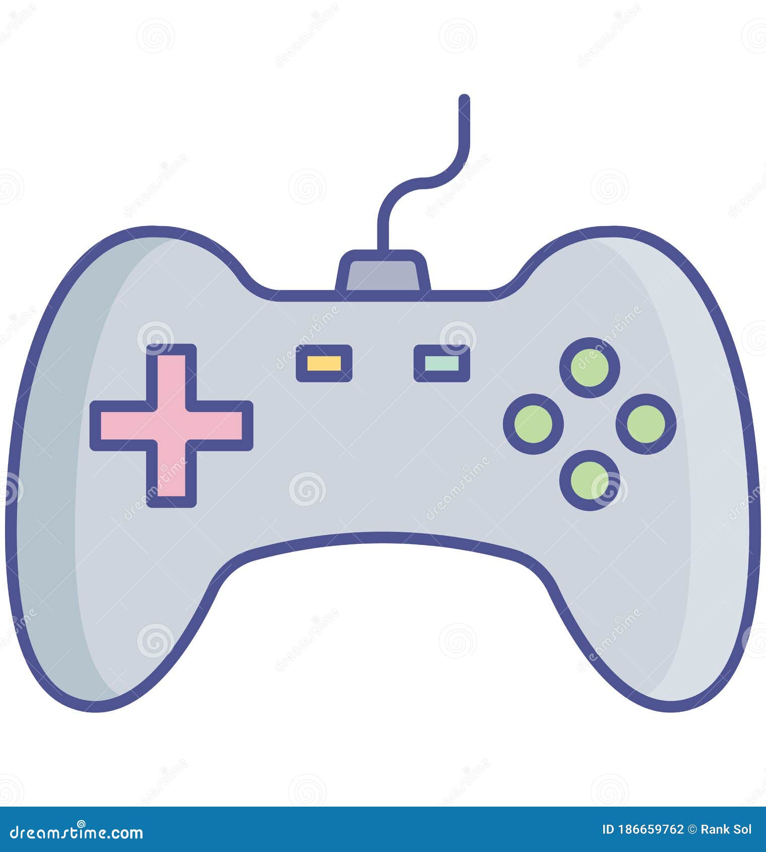 Game Controller Fill Vector Icon Which Can Easily Modify or Edit Stock ...