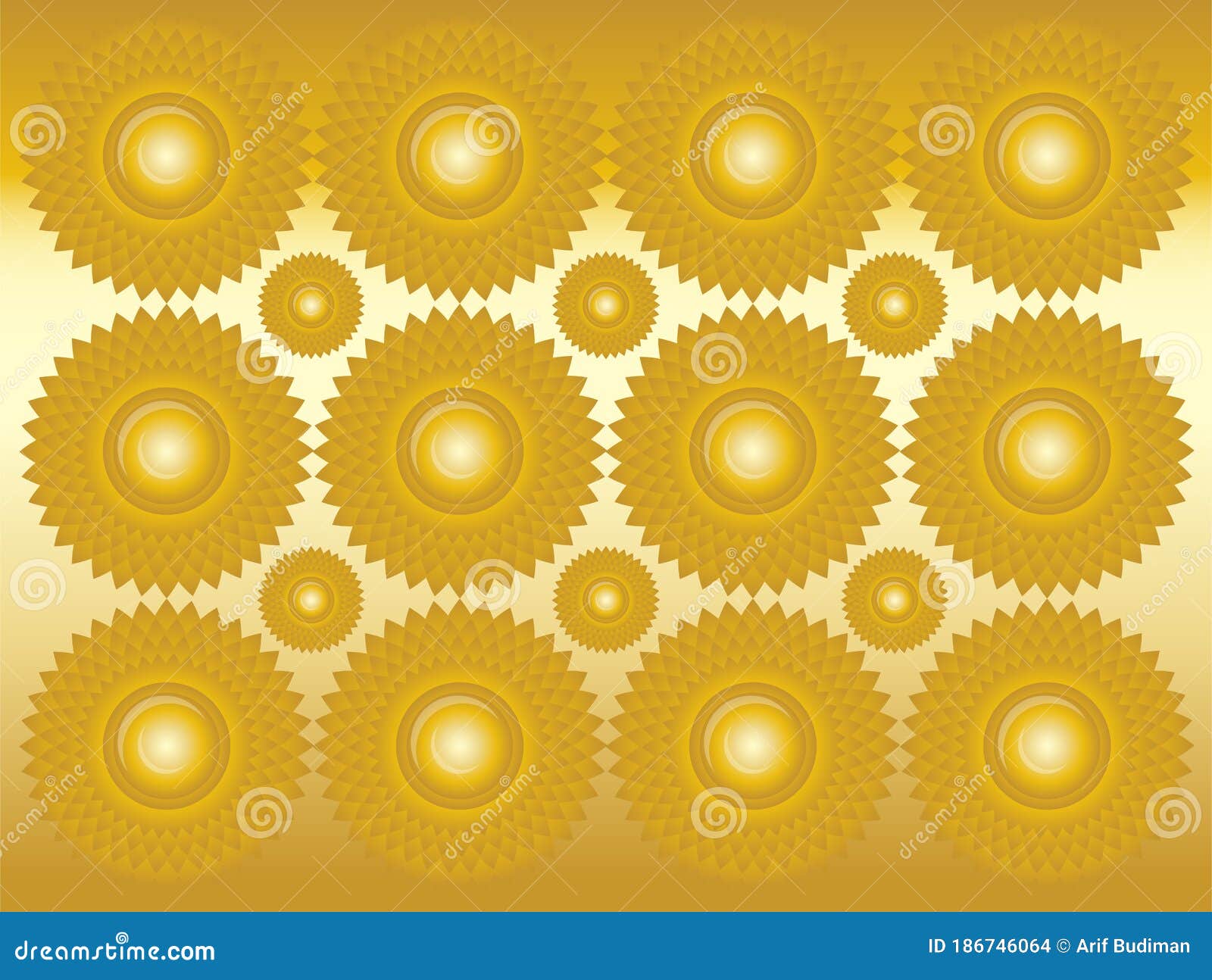 Abstract Background with Gold Gears Vector Stock Vector - Illustration ...