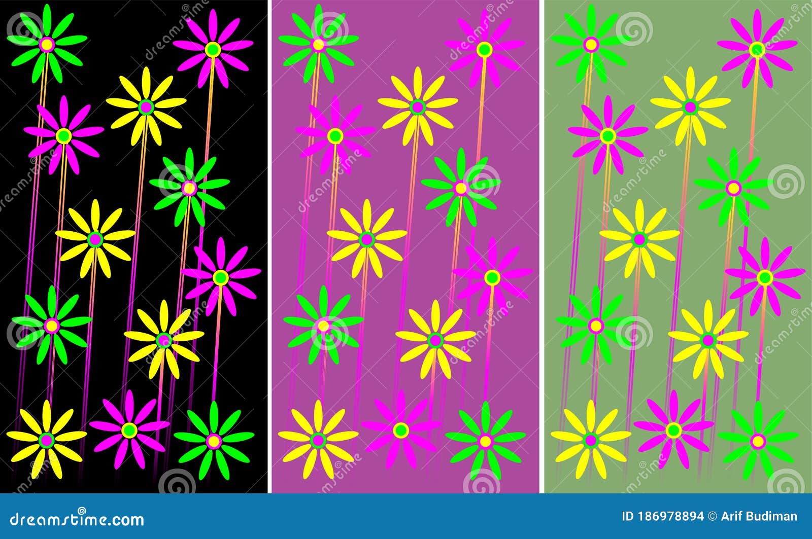 4 Colour Pic Nic Pattern Texture. Cartoon Vector | CartoonDealer.com ...