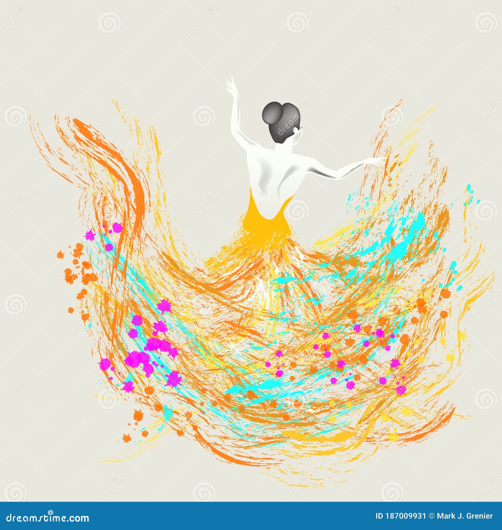 A Fantasy Land of Dance stock illustration. Illustration of celebration ...