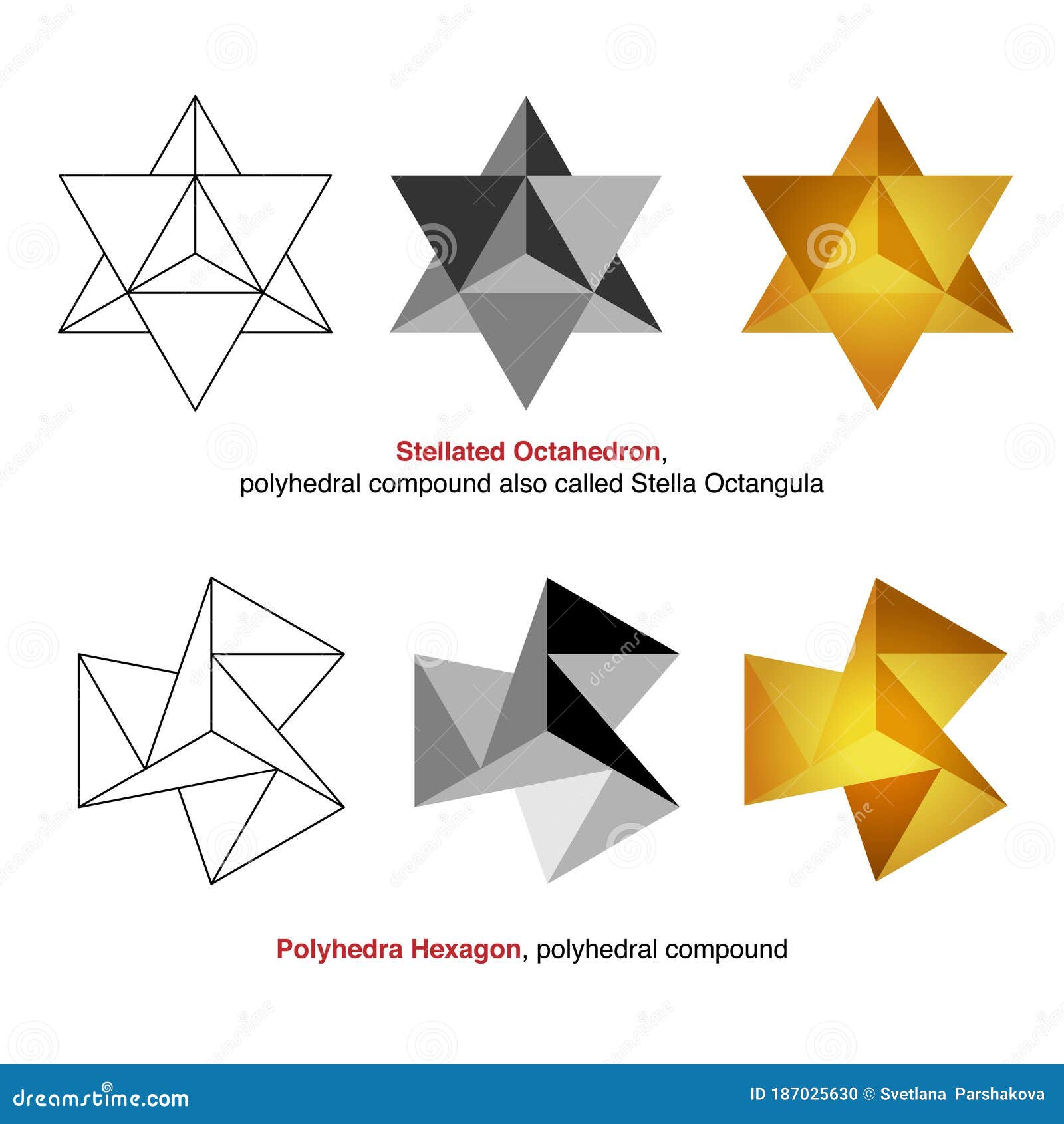 Stellated Octahedron, Also Called Stella Octangula, and Polyhedra ...