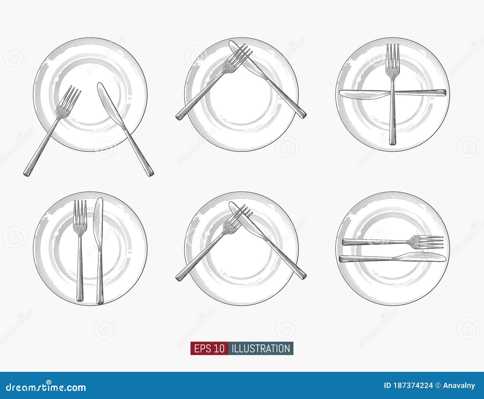 Cutlery Signs Background Vector Illustration | CartoonDealer.com #114283500