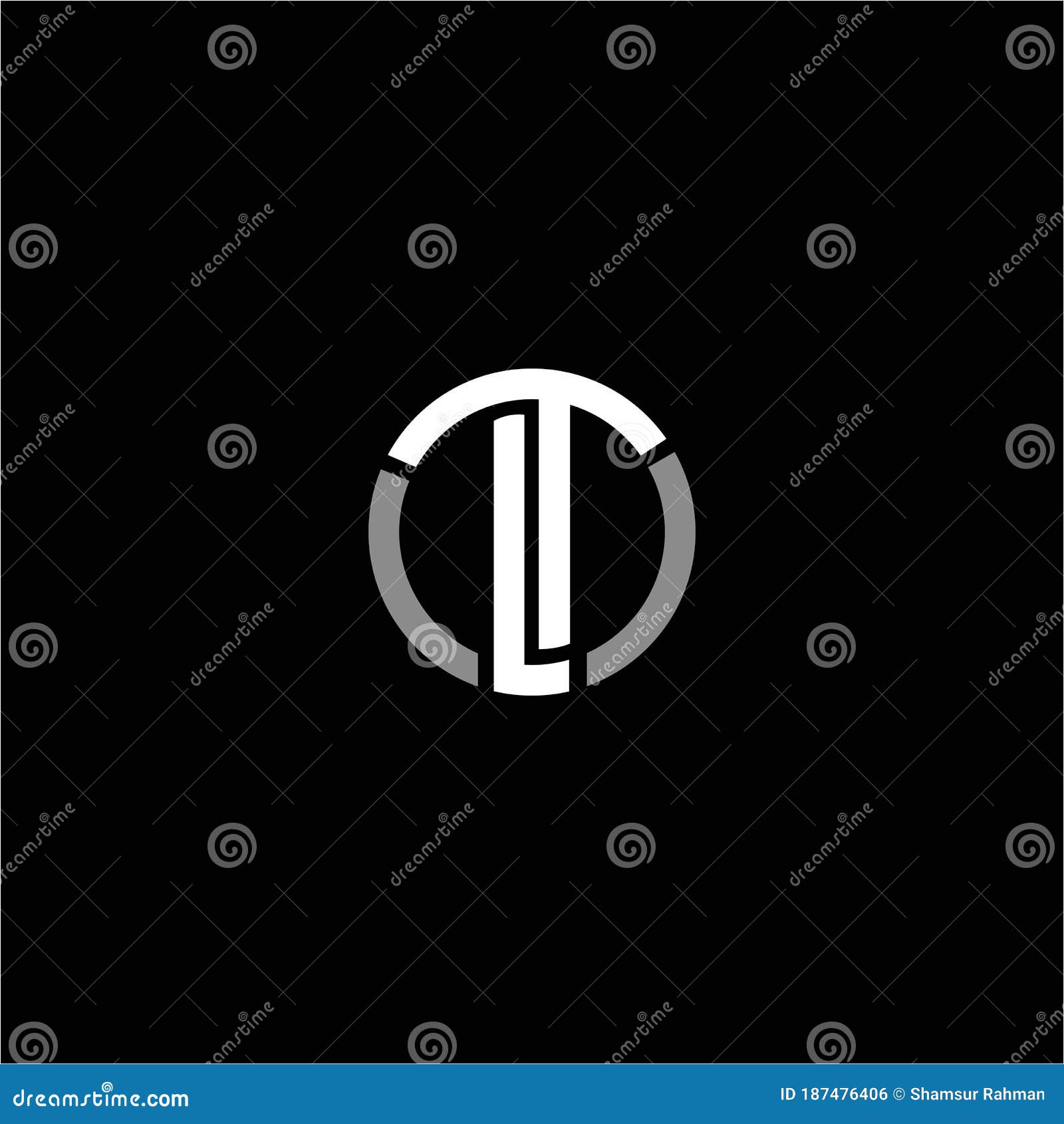 Initial Letter Lt Logo or Tl Logo Vector Design Template Stock Vector ...